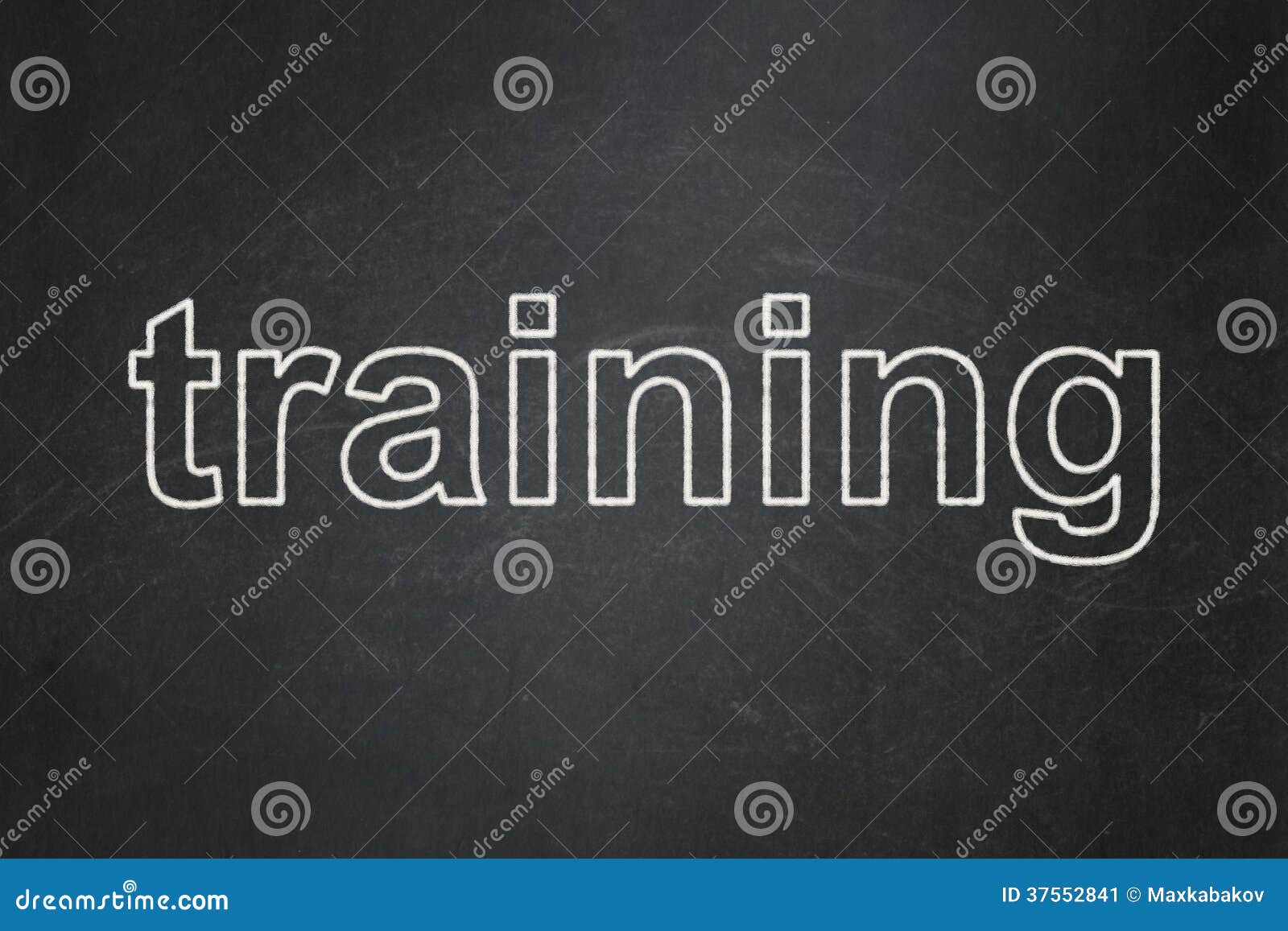Education Concept: Training on Chalkboard Stock Illustration ...