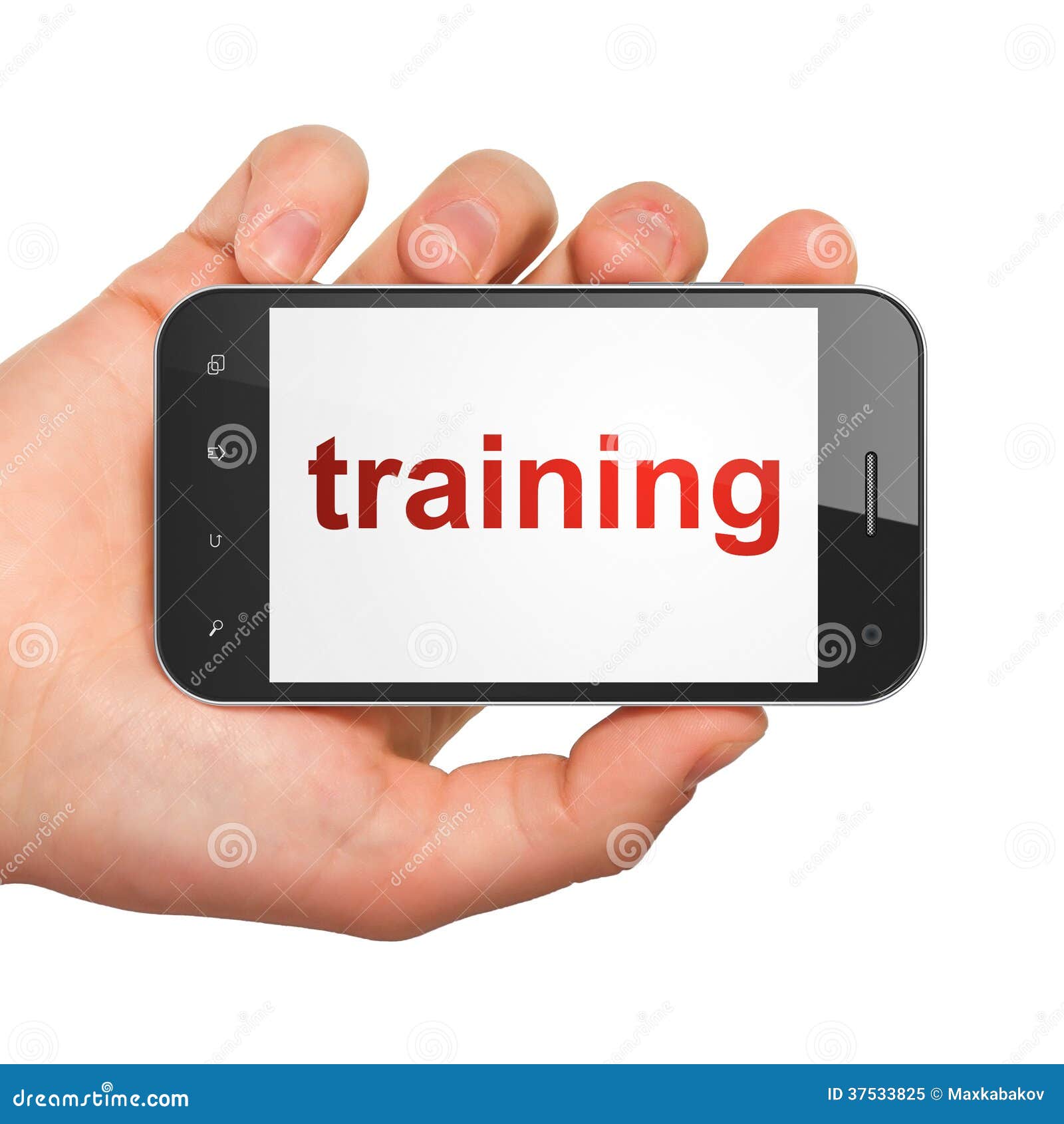 Education Concept: Training on Smartphone Stock Image - Image of ...