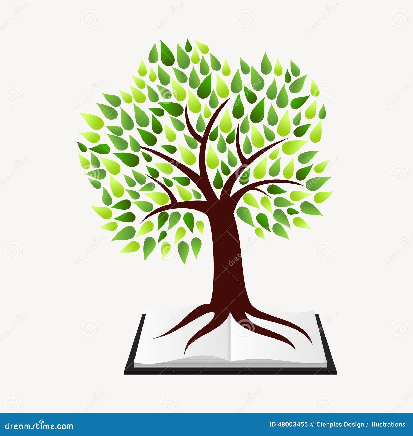 Education Concept Tree Book Stock Vector - Illustration of study ...