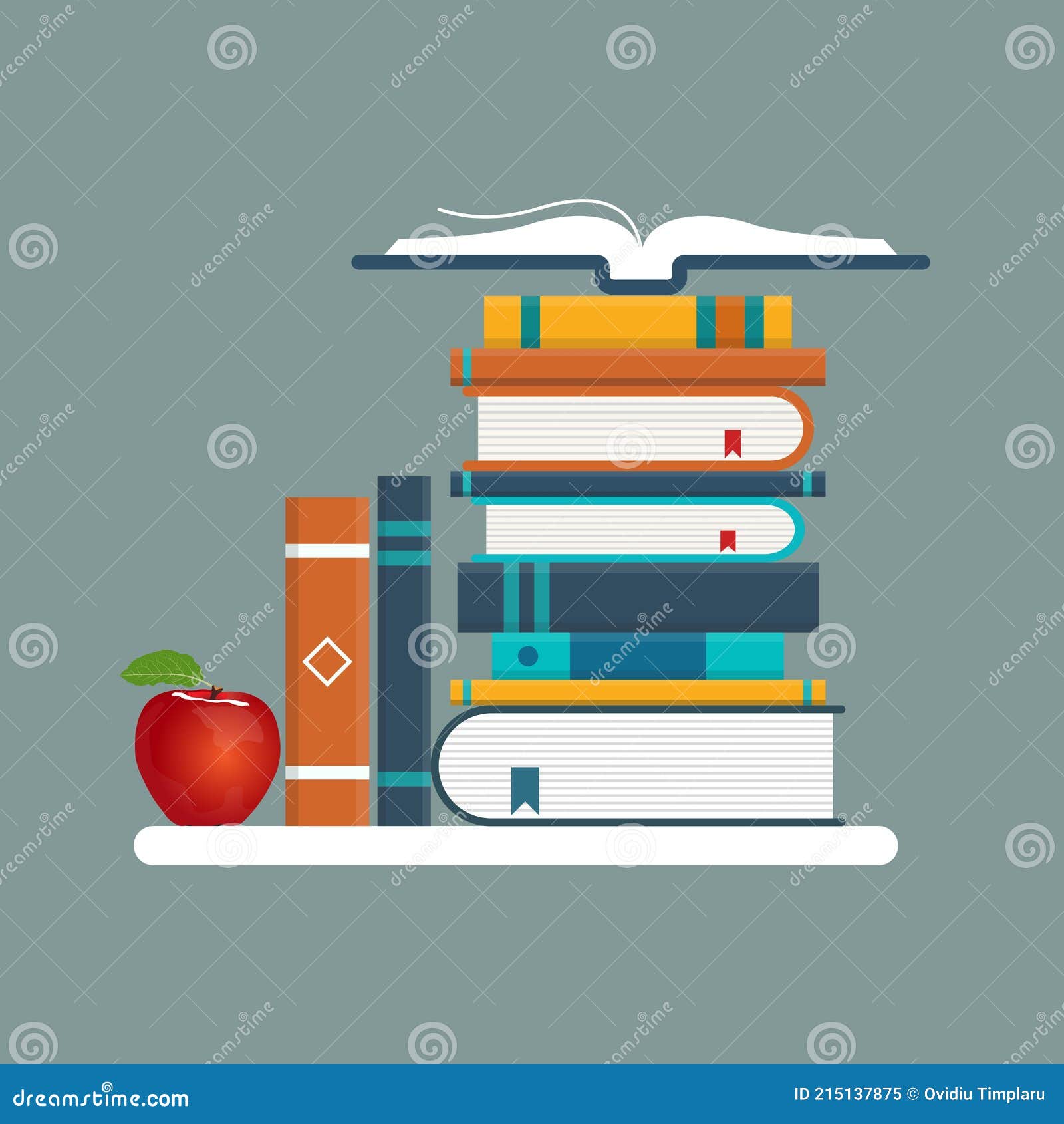 Education Concept Vector Illustration in Flat Design Stock Vector ...