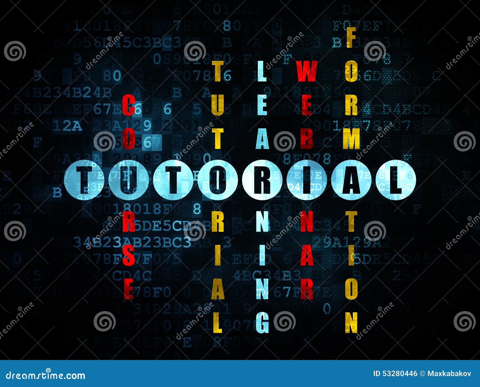 Education Concept: Word Tutorial in Solving Stock Illustration ...