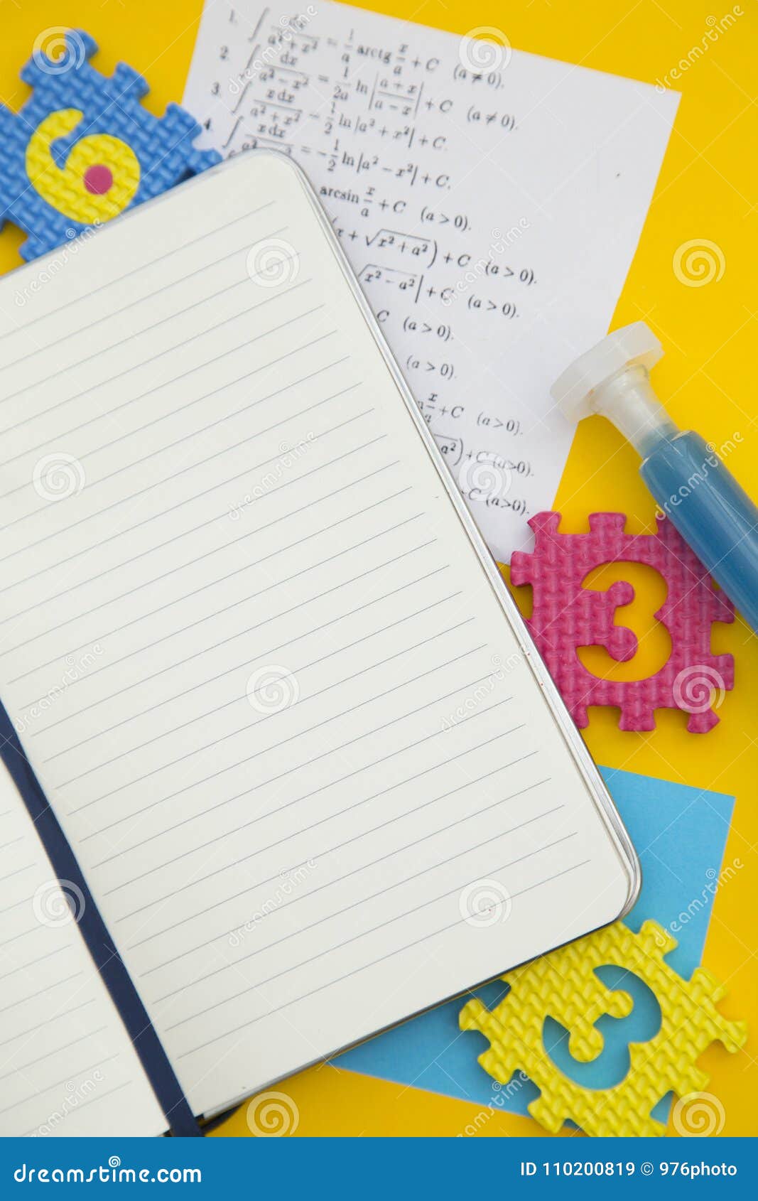 Education Concept on Yellow Background Stock Image - Image of abstract ...