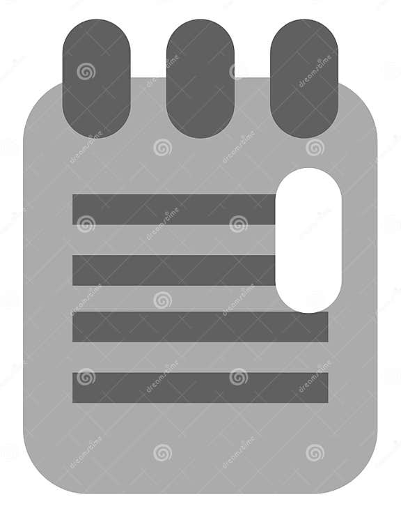 Education copybook, icon stock vector. Illustration of page - 259400408