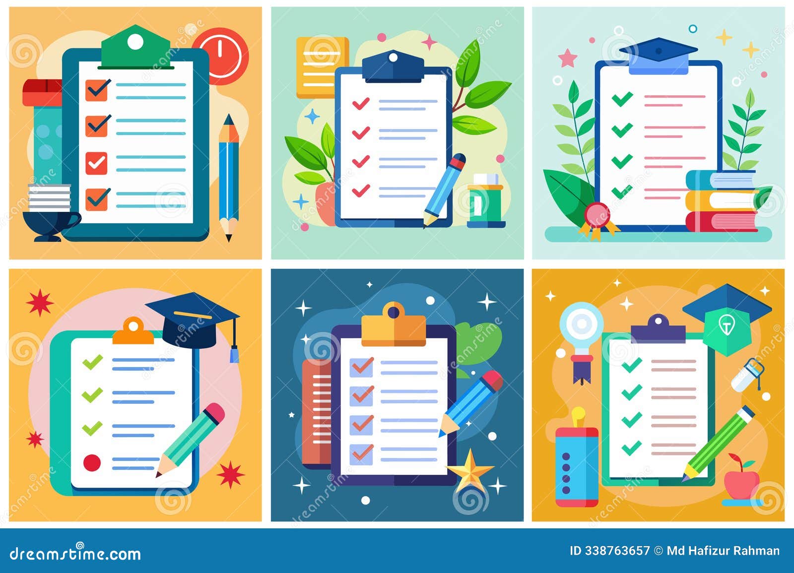 Education Course List Icon Vector Art Illustration Stock Vector ...