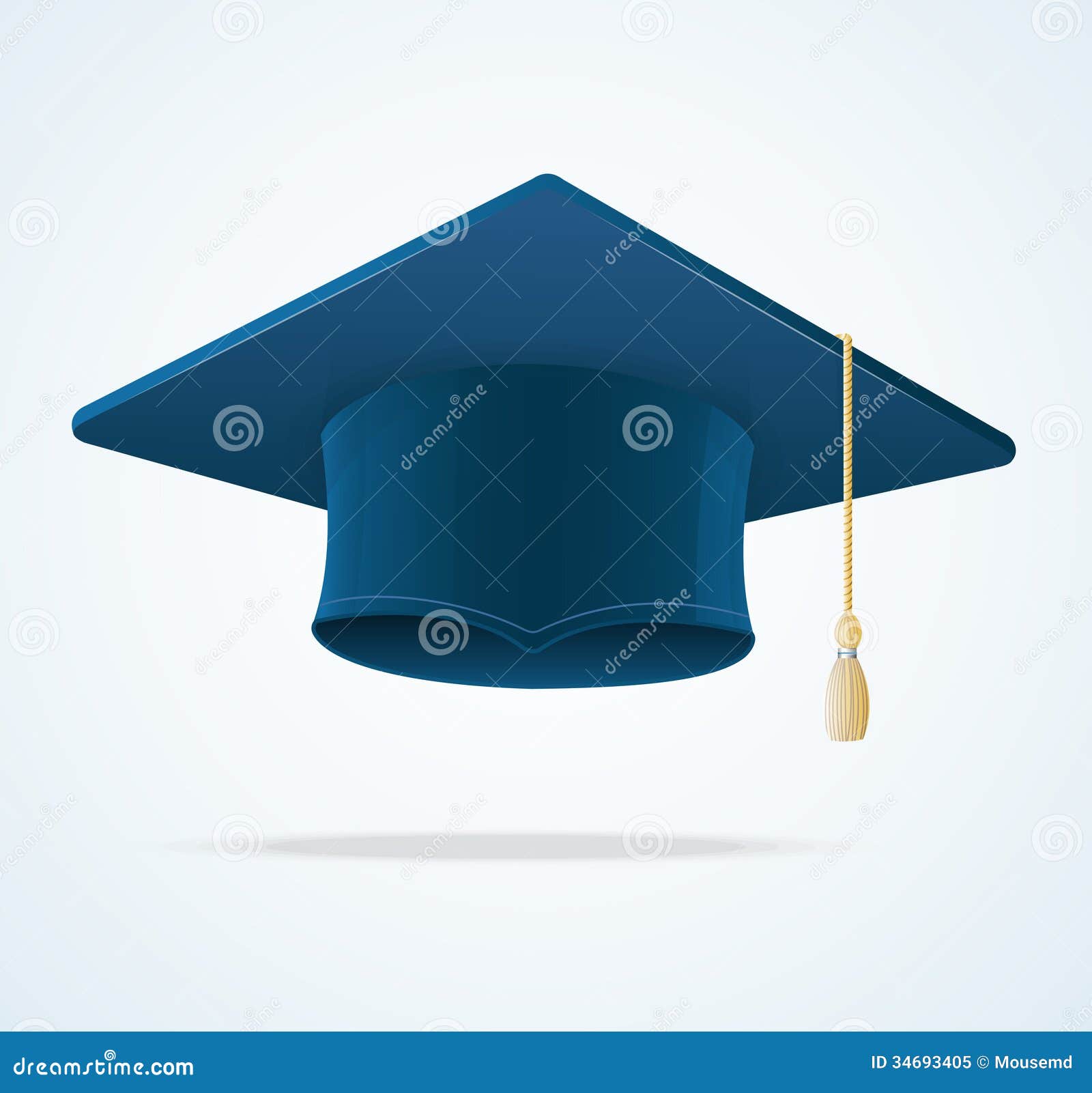 Education Cup on White. Graduation Cap. Stock Vector - Illustration of ...