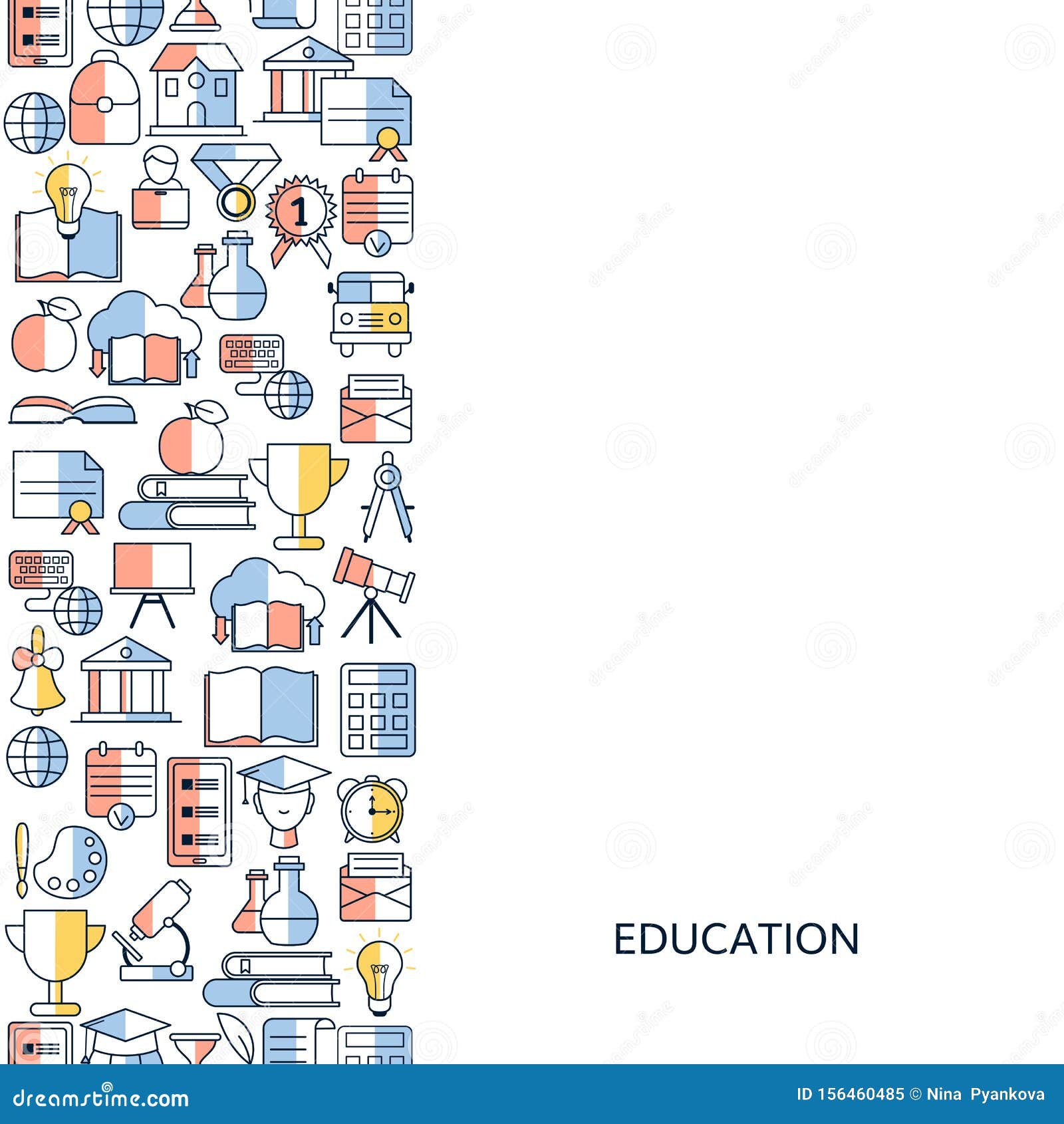 Education design concept stock vector. Illustration of seminar - 156460485