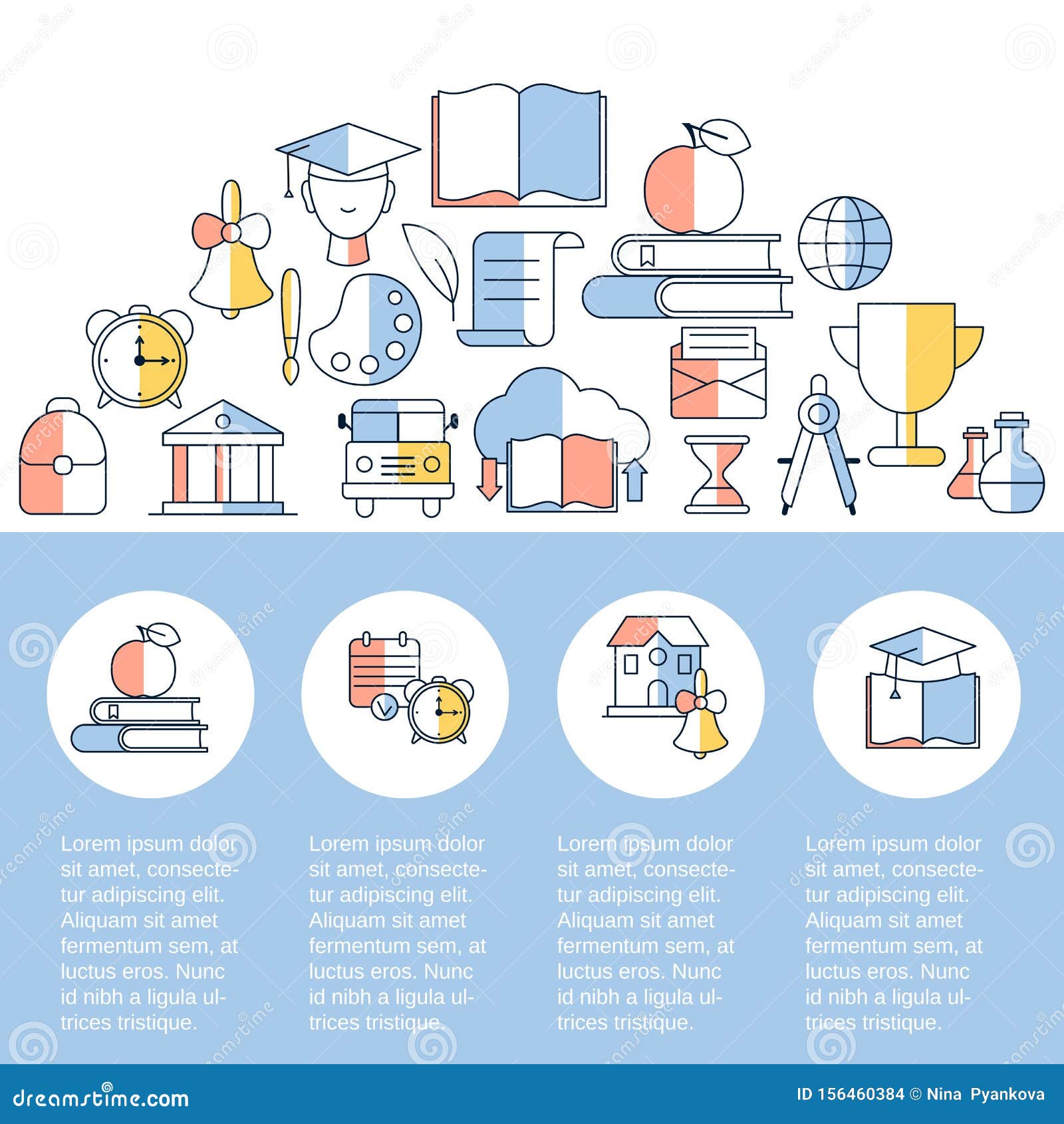 Education design concept stock vector. Illustration of creative - 156460384