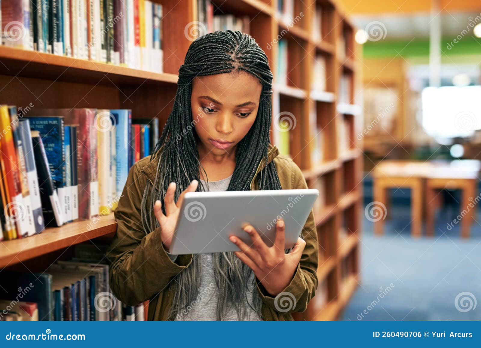 Education through the Digital Sphere. a University Student Using a ...