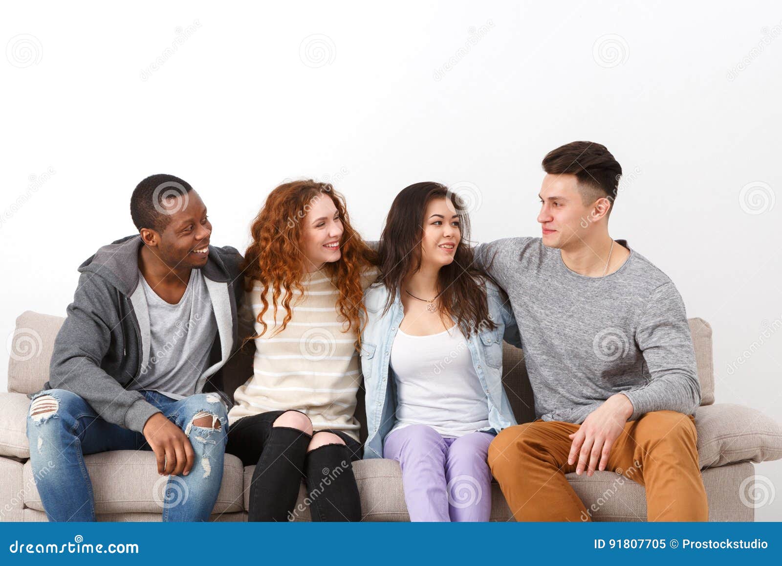 Education, Diverse Students Discuss Question Stock Image - Image of ...