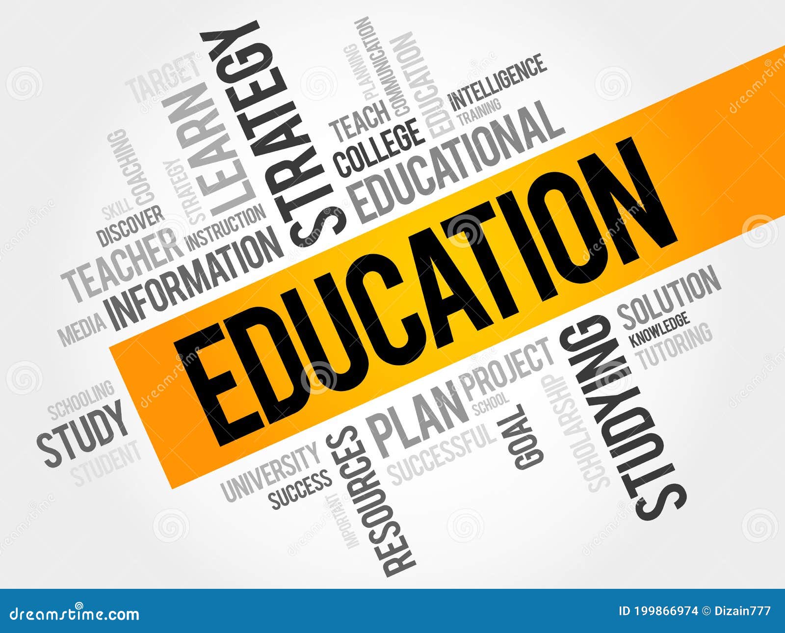 Education Word Cloud Concept Stock Illustration Illustration Of