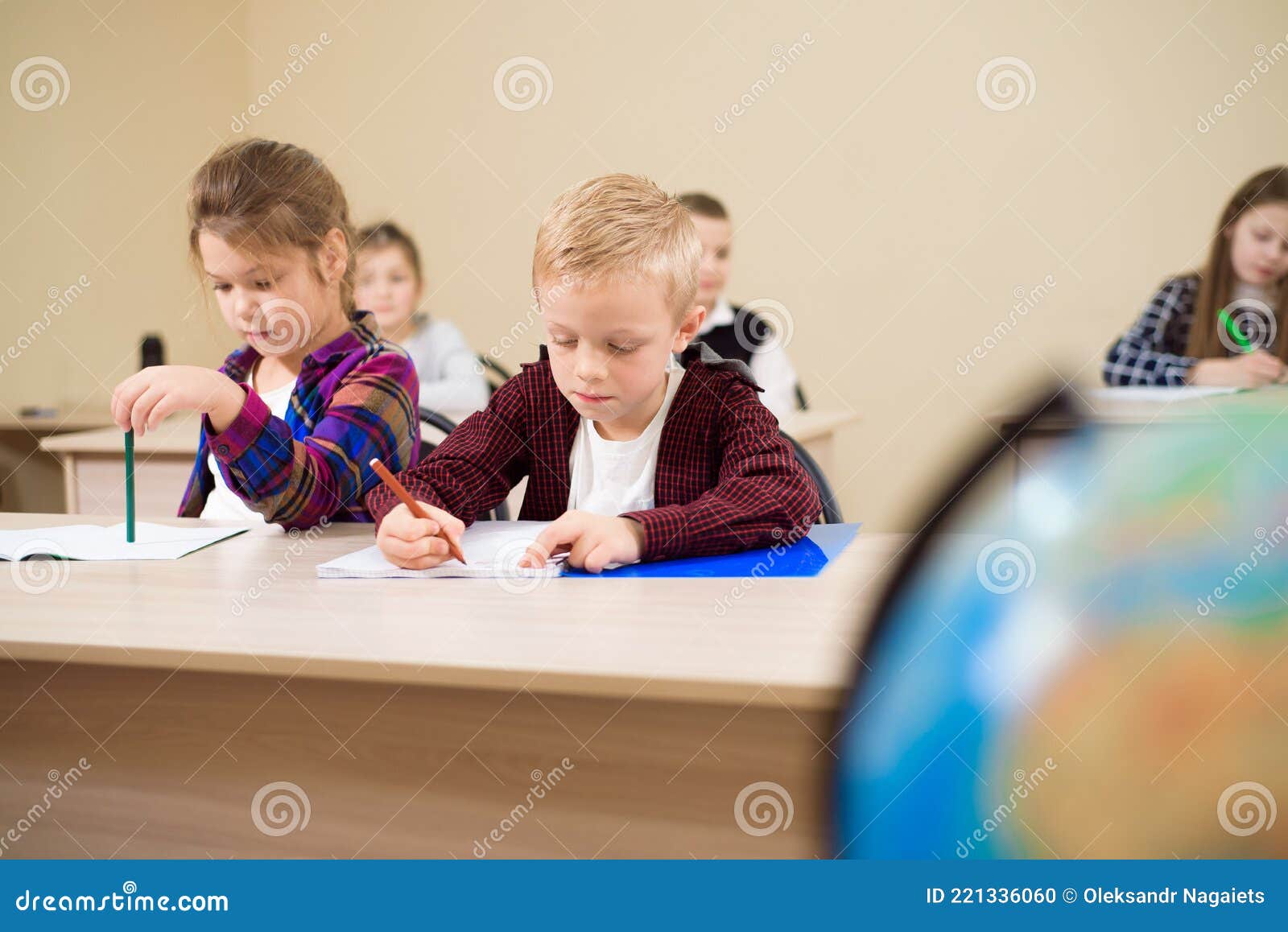 Education, Elementary School, Kids Learning Concept. School Kids With ...