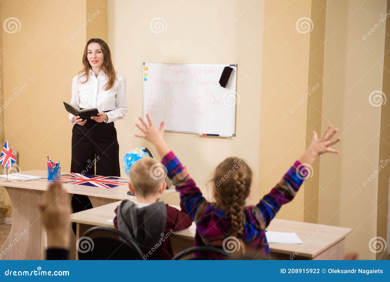 Education, Elementary School, Learning and People Concept. Stock Photo ...