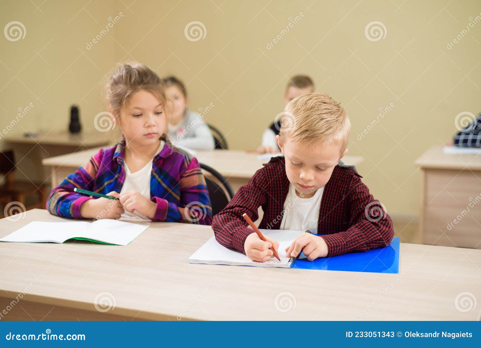 Education, Elementary School, Kids Learning Concept. School Kids With ...