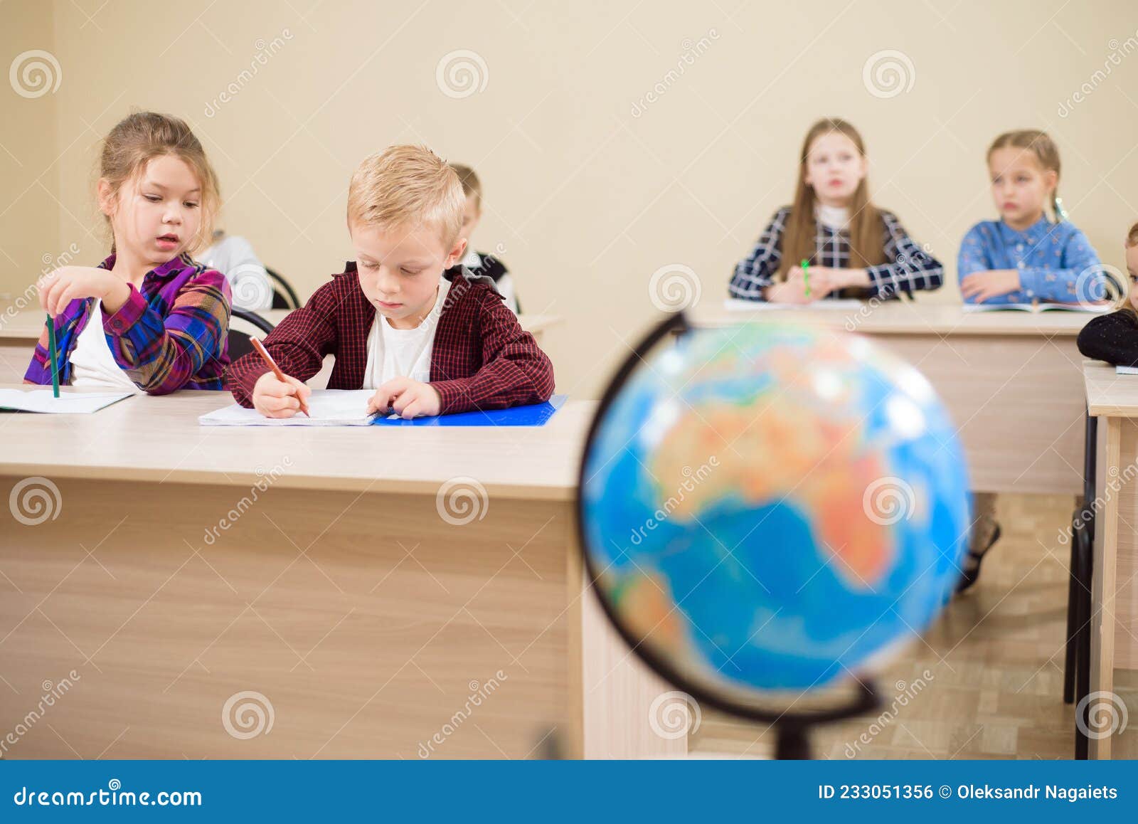 Education, Elementary School, Learning and People Concept. Stock Photo ...