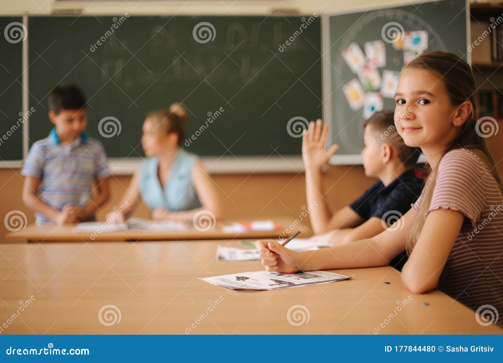 Education, Elementary School. Learning and People Concept - Group of ...