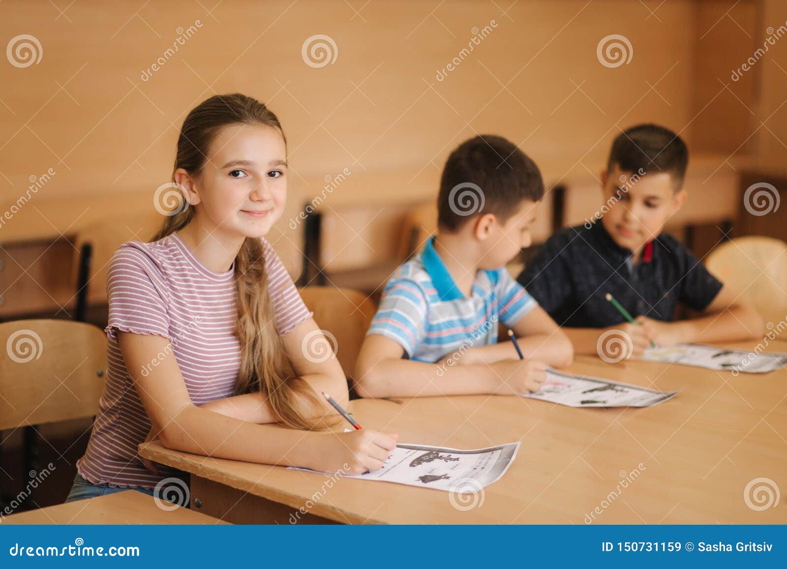 Education, Elementary School. Learning and People Concept - Group of ...