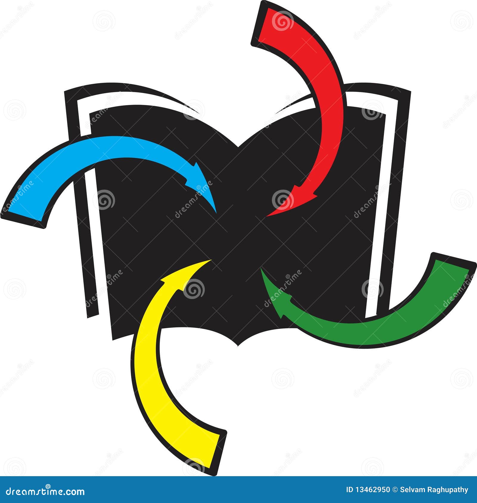 Education emblem stock vector. Illustration of arrow - 13462950