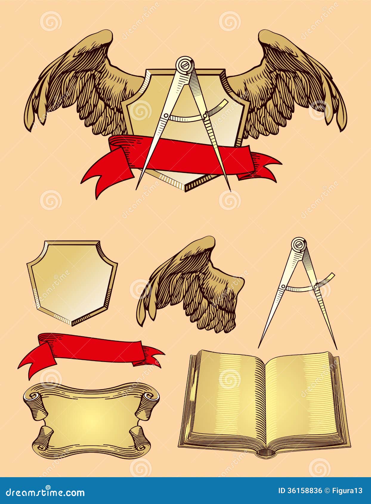 Education emblems stock vector. Illustration of educational - 36158836