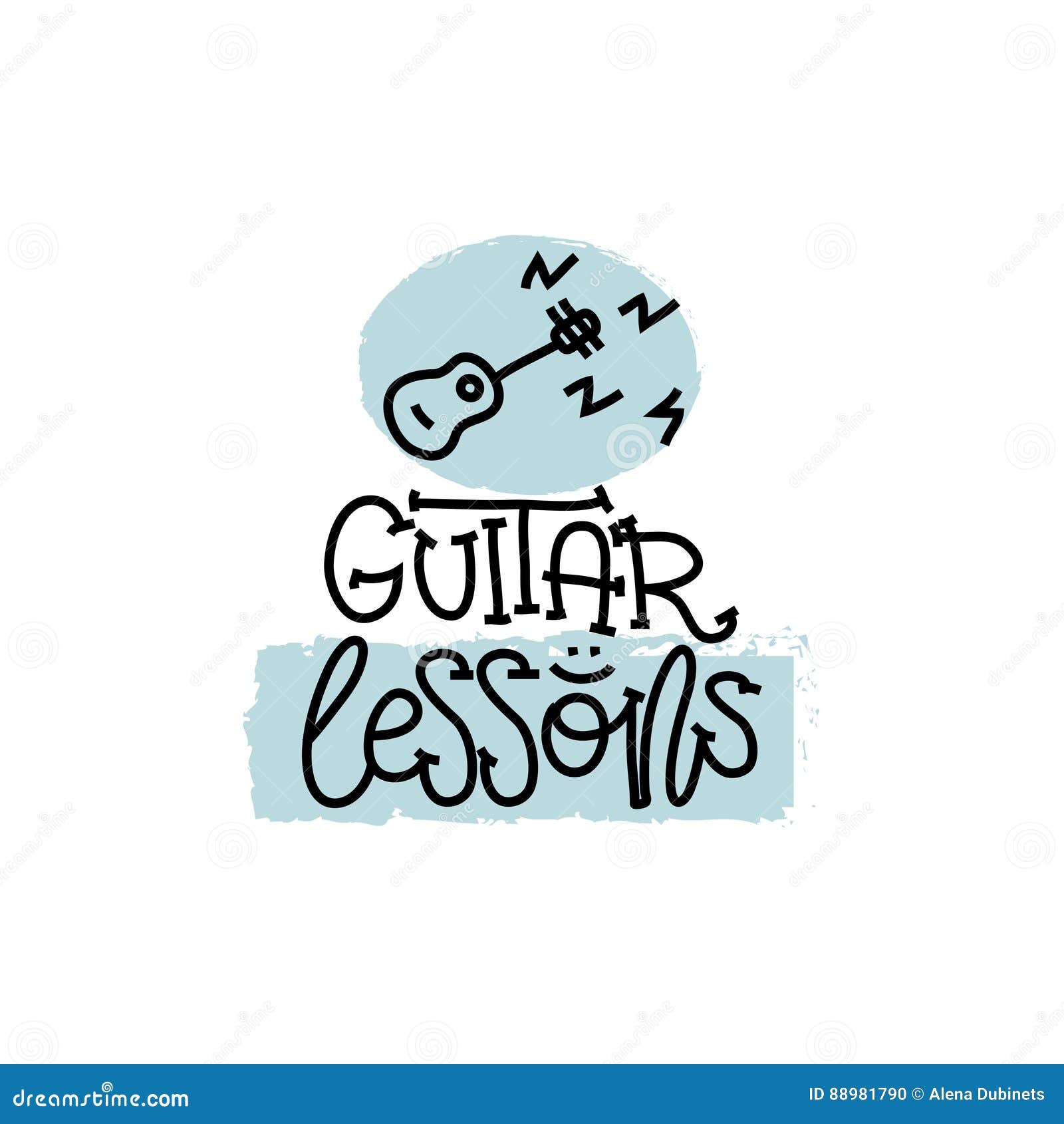Education And Evaluation Concept. Hand Writing Logo Lessons Guitar On ... Education And Evaluation Concept. Hand Writing Logo Lessons Guitar On ...