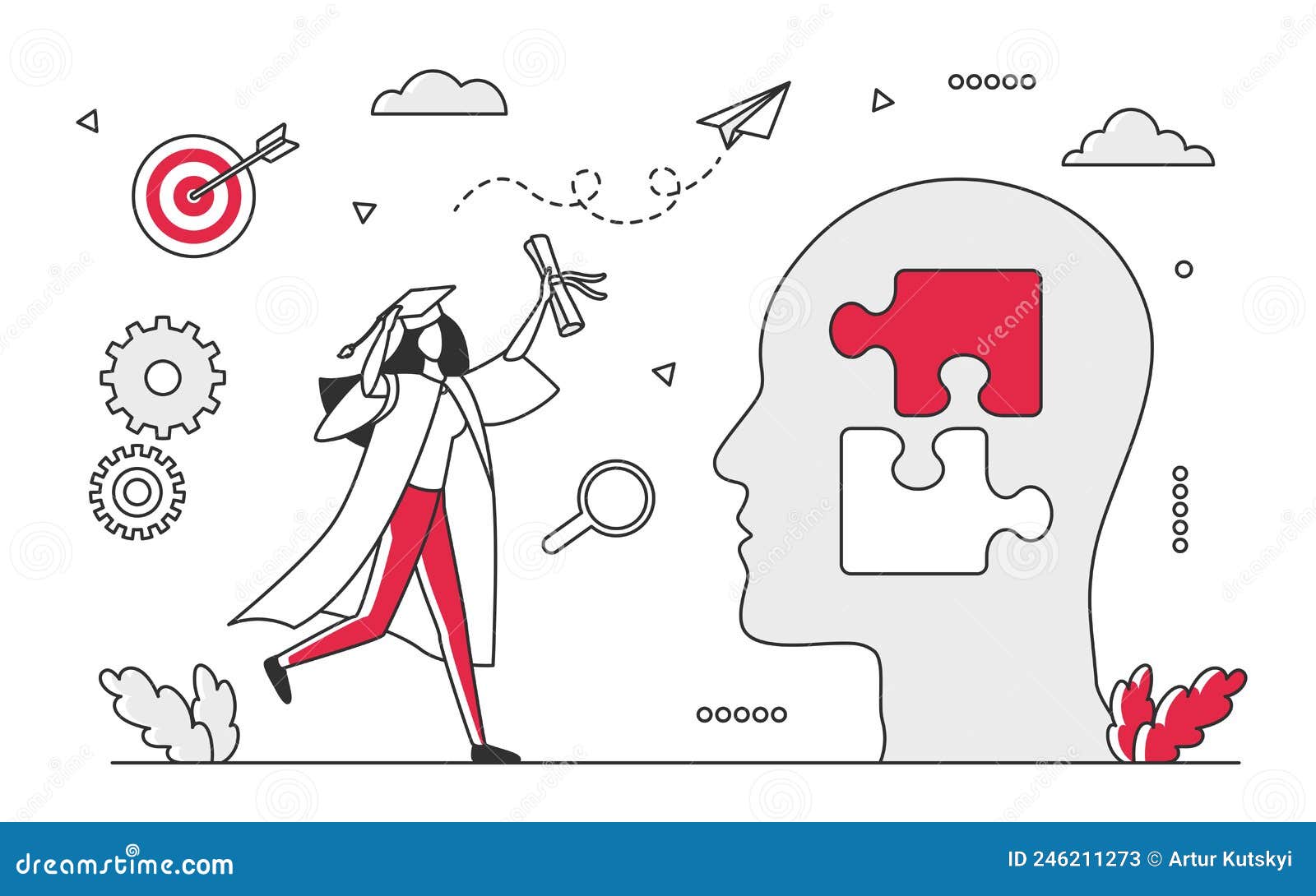 Learning Ability Helps Achieve A Goal - Pictured As Word Learning ...