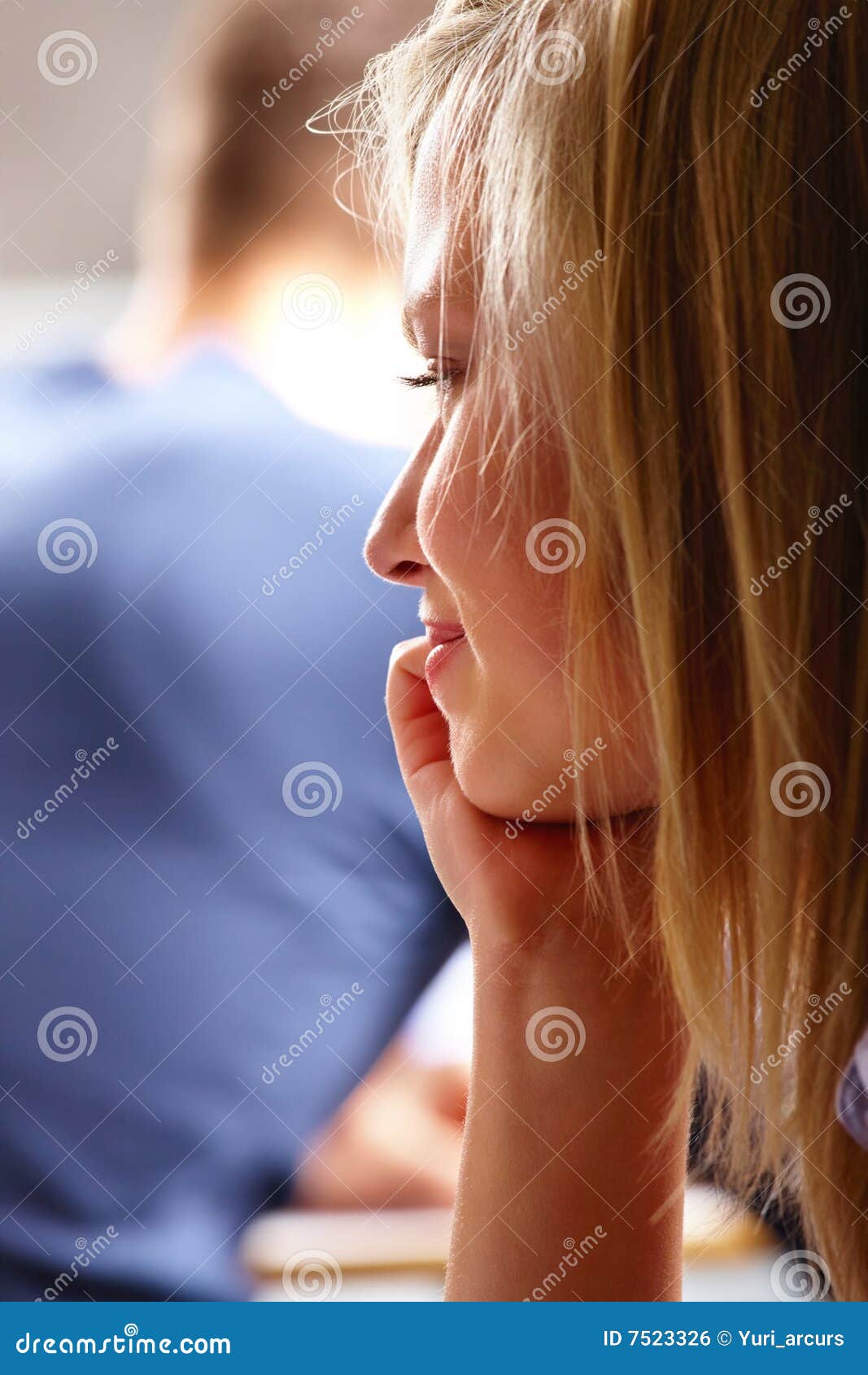 Education - Female Student Deep in Thought Stock Photo - Image of ...