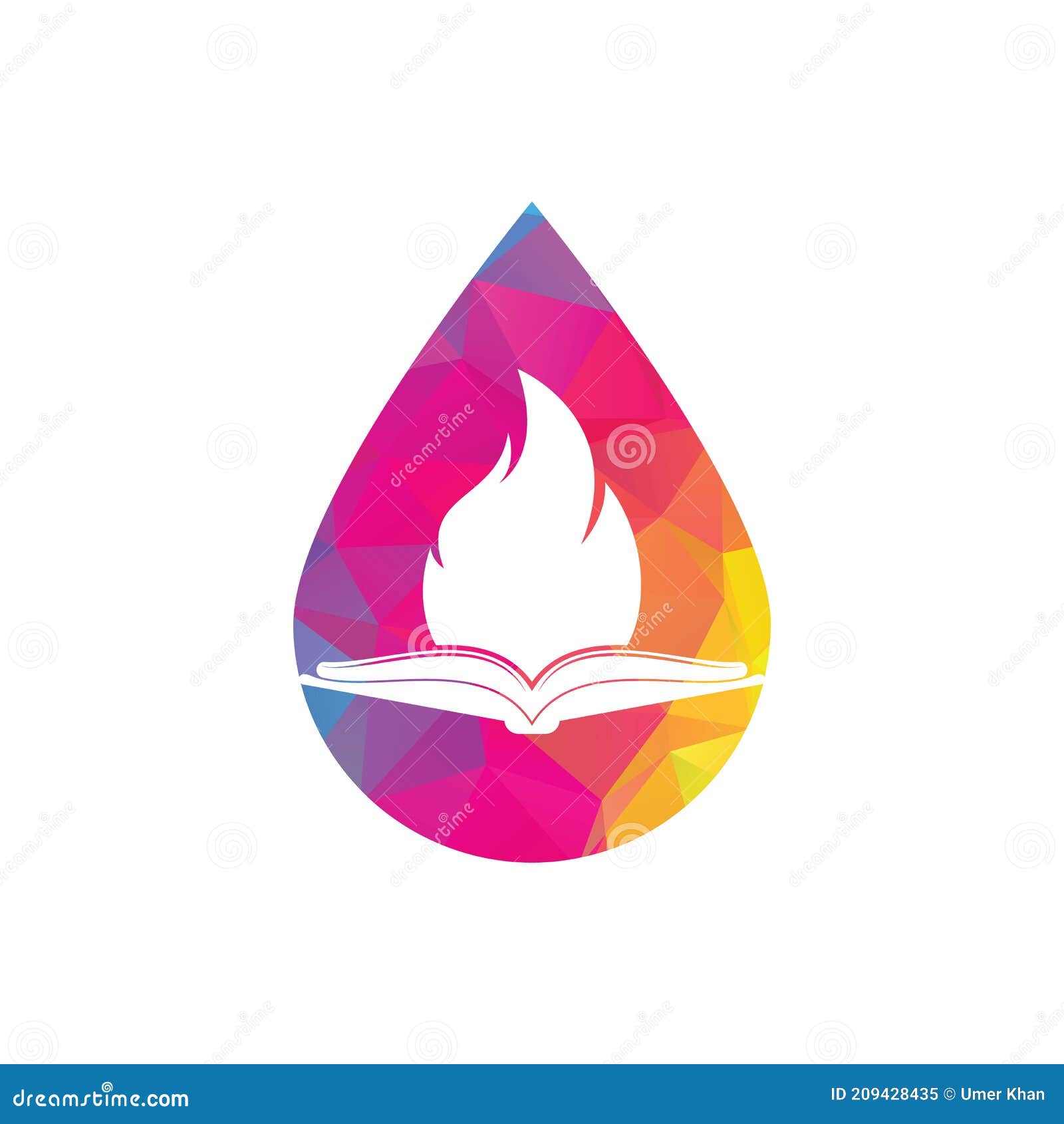 Education Fire Vector Logo Design. Stock Vector - Illustration of ...