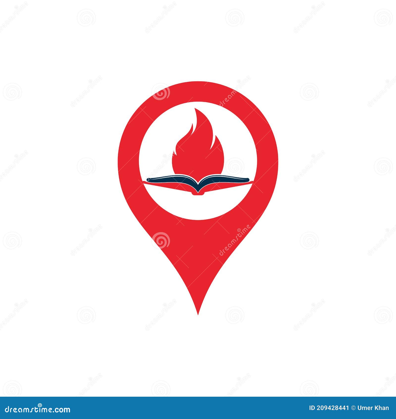 Education Fire Vector Logo Design. Stock Vector - Illustration of ...