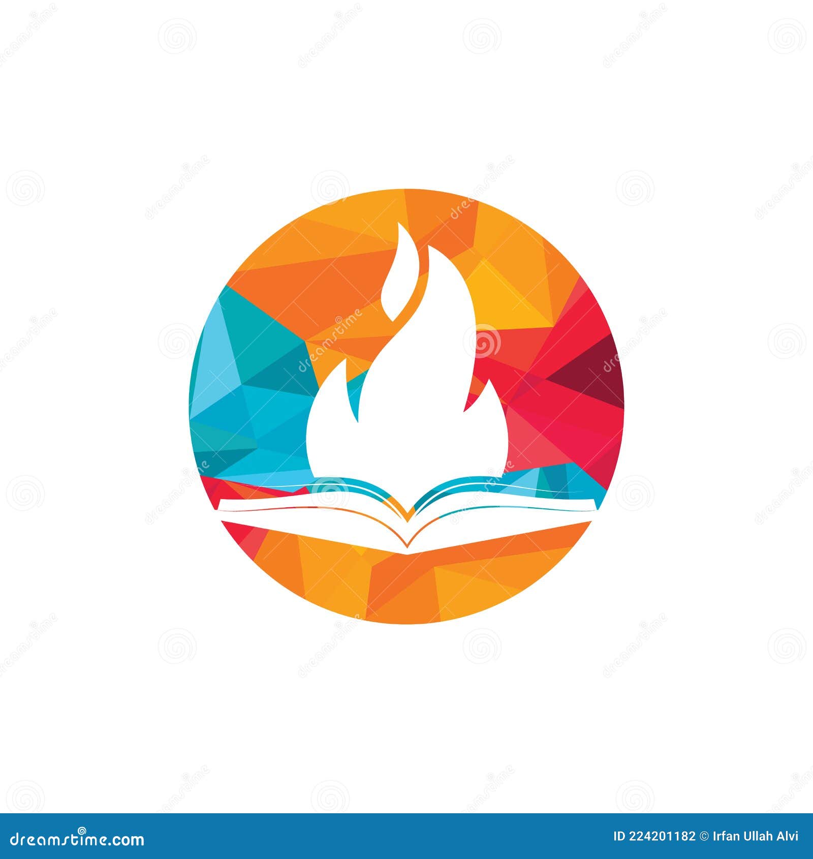 Education Fire Vector Logo Design. Motivation Book Vector Logo Design ...