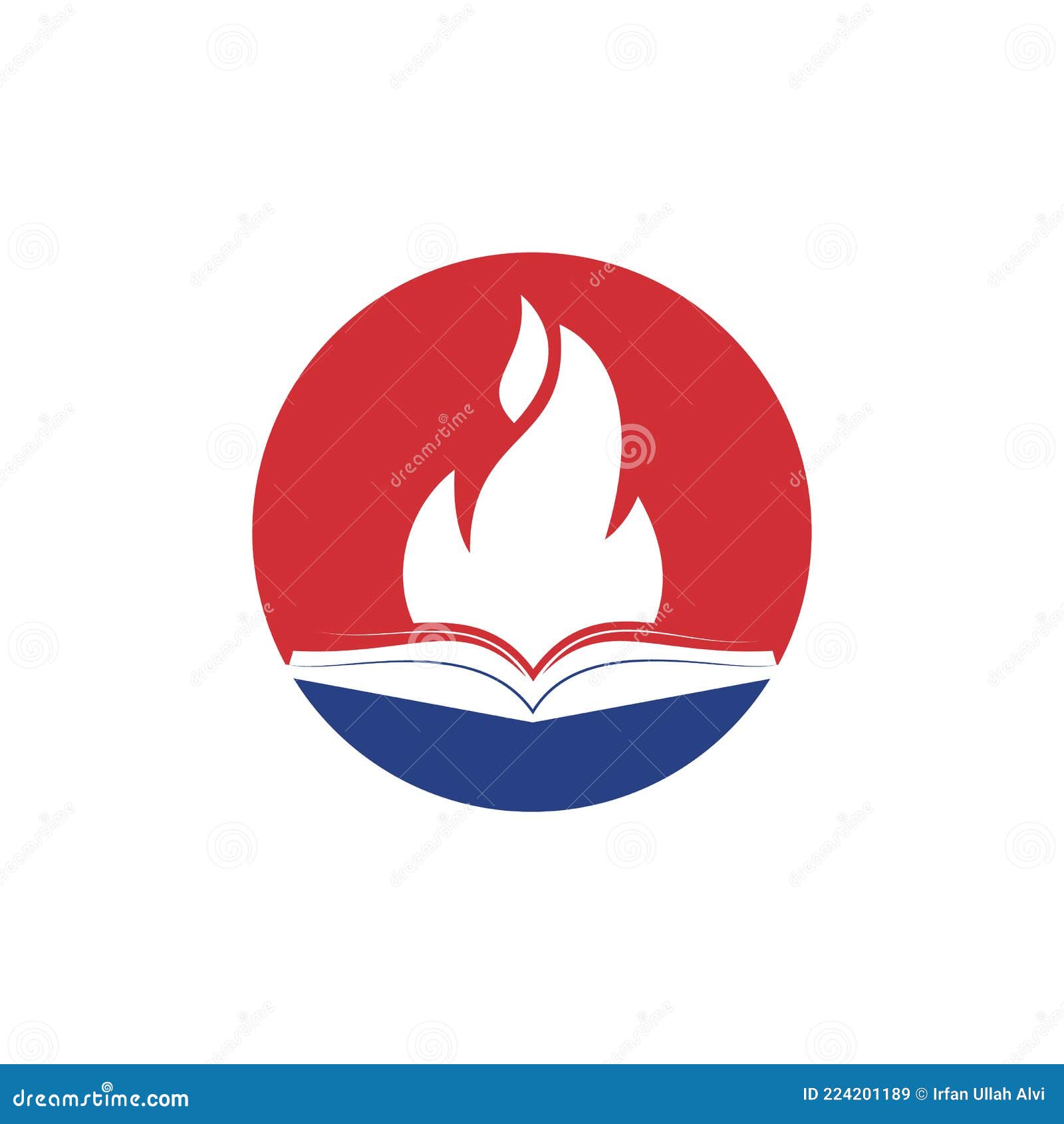 Education Fire Vector Logo Design. Motivation Book Vector Logo Design ...