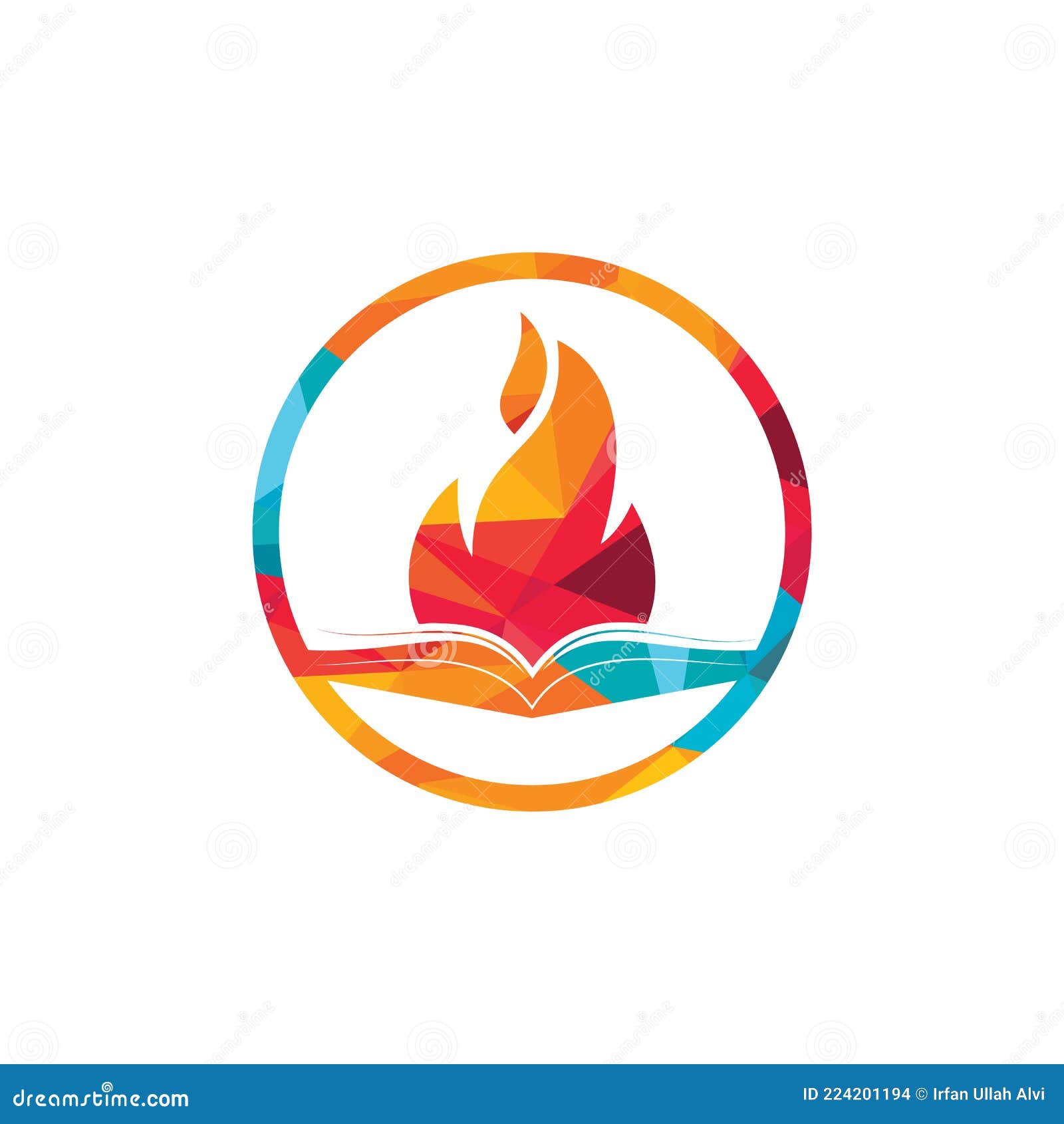 Education Fire Vector Logo Design. Motivation Book Vector Logo Design ...