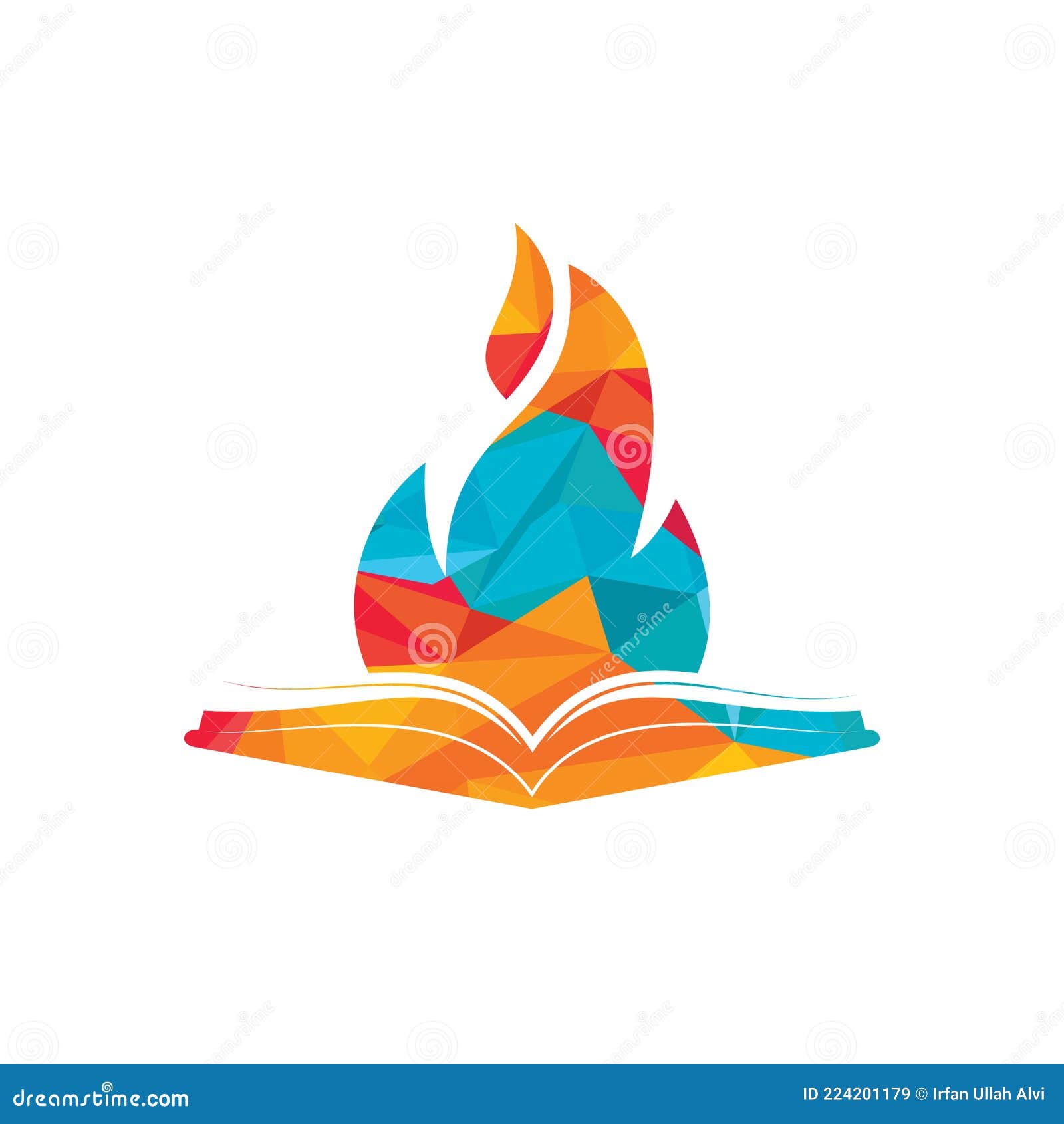 Education Fire Vector Logo Design. Motivation Book Vector Logo Design ...