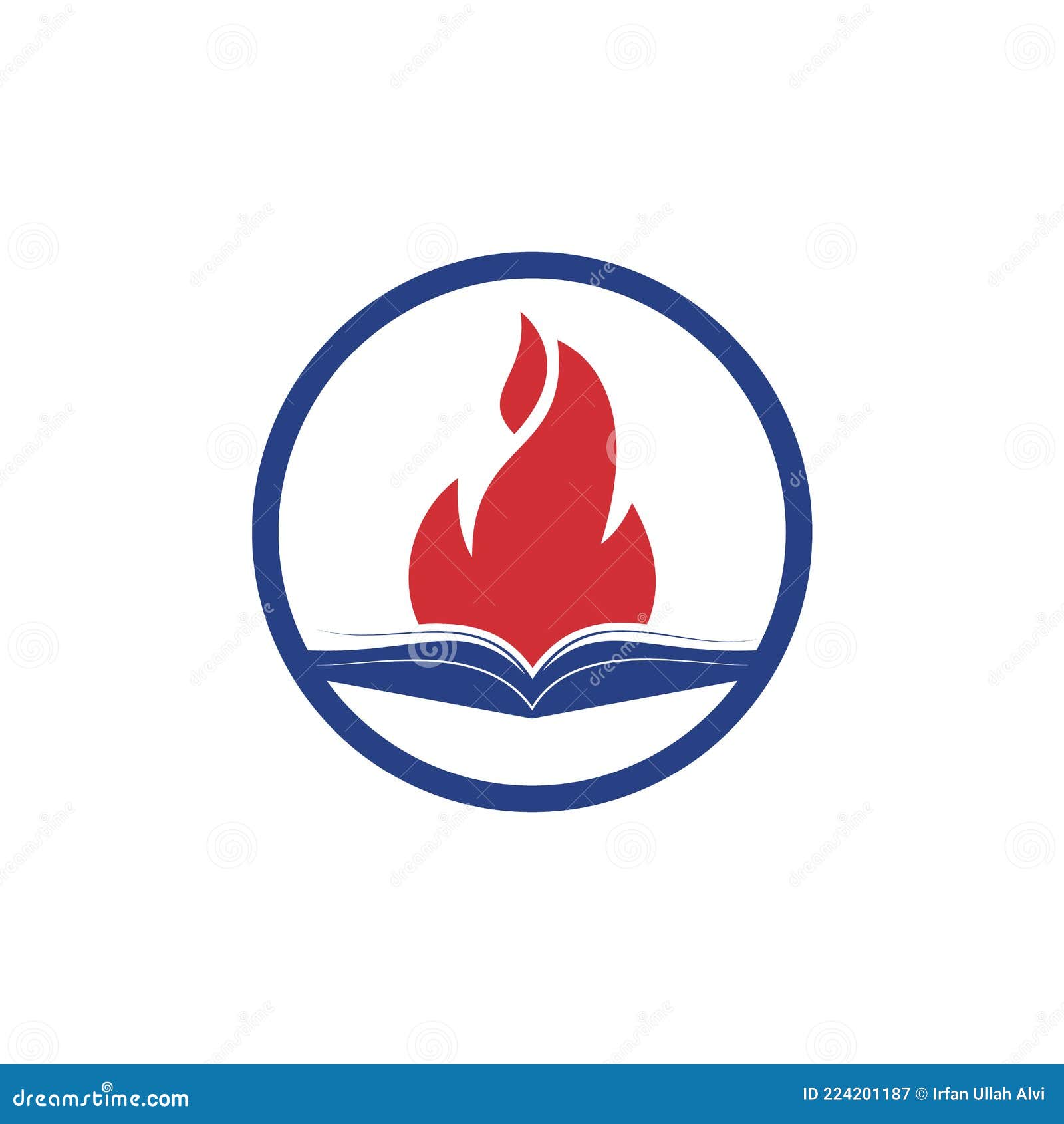 Education Fire Vector Logo Design. Motivation Book Vector Logo Design ...