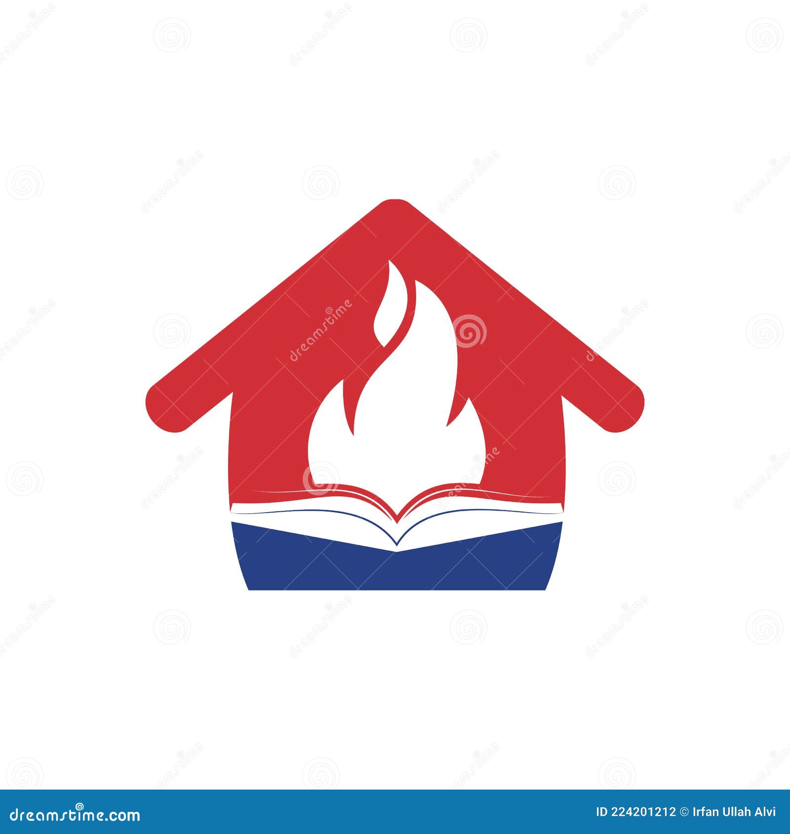 Education Fire Vector Logo Design. Motivation Book Vector Logo Design ...