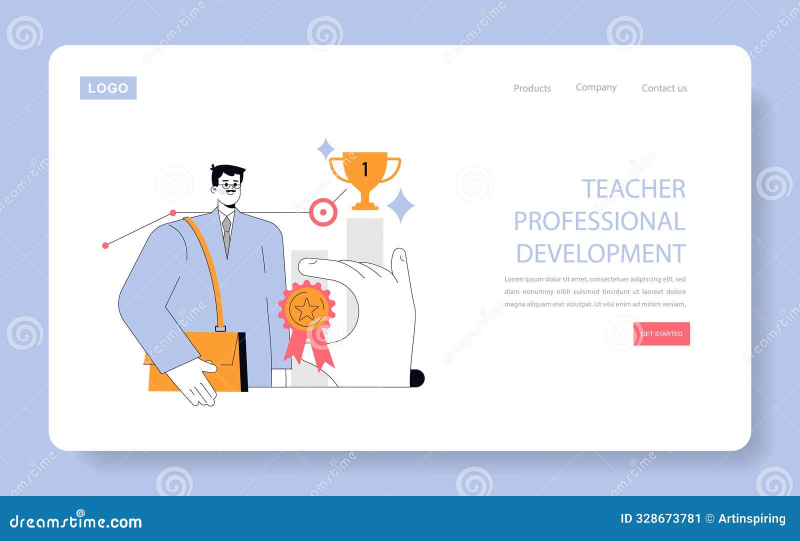 Recognition And Career Elevation Theme Vector Illustration | CartoonDealer.com #316630618