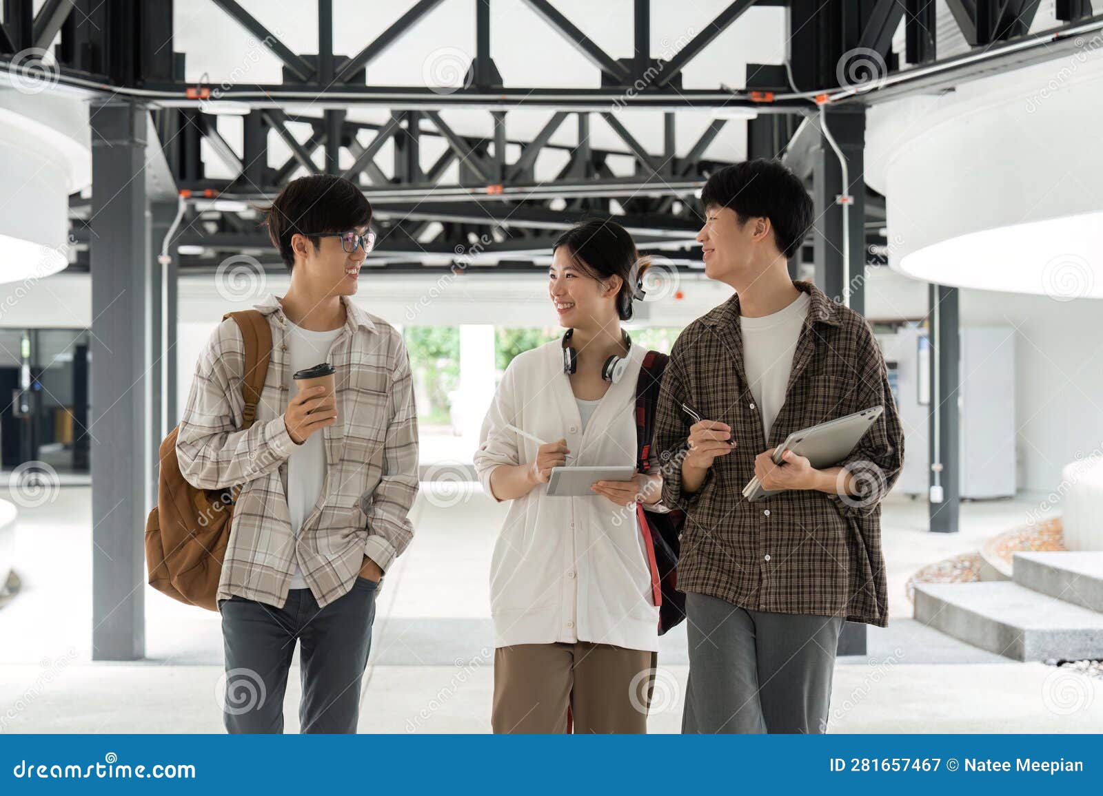 Education, Friends and College with Students on Campus with Books for ...