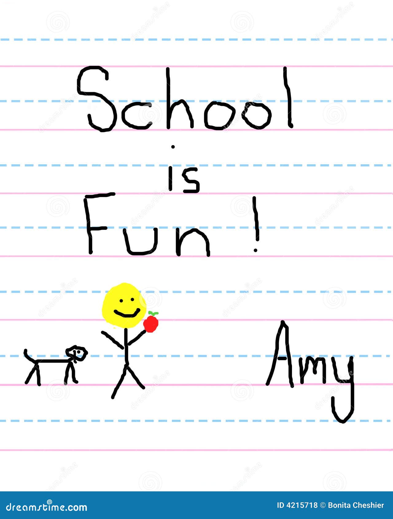 Education is Fun stock illustration. Illustration of note - 4215718