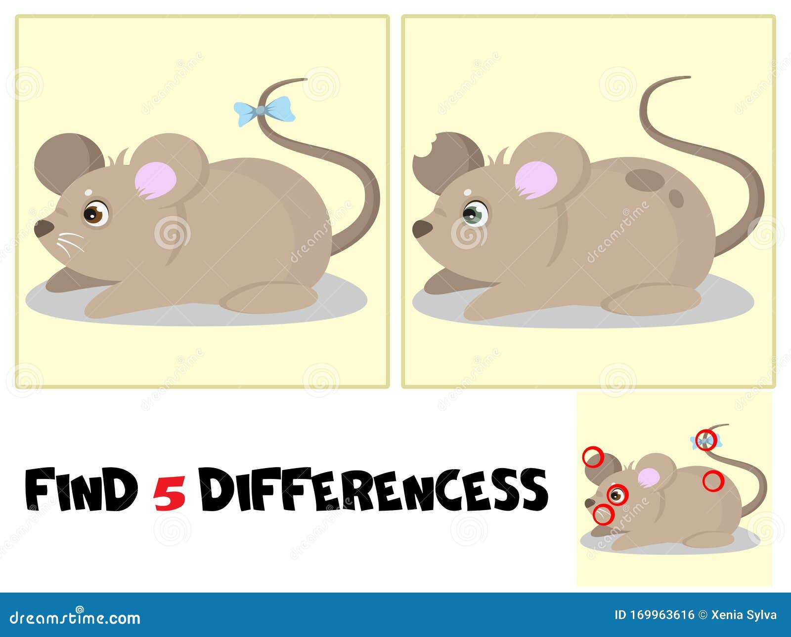 Relax Differences Visual Game Cartoon Vector | CartoonDealer.com #33745189