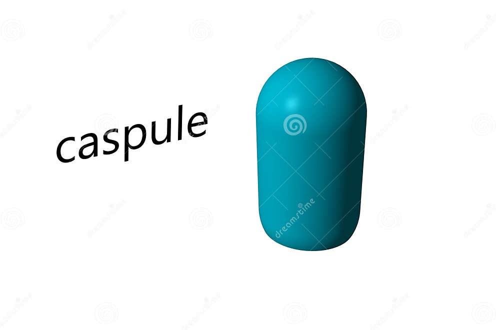 Education Geometric Figure Capsule White Background 3d Rendering Stock ...