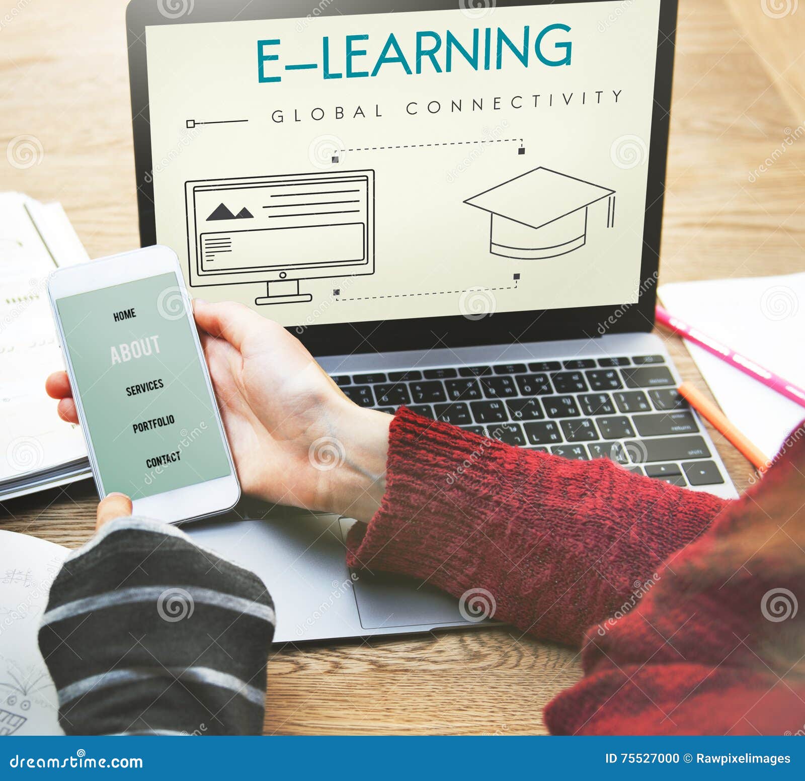 Education Global Connectivity Graphic Concept Stock Photo - Image of ...