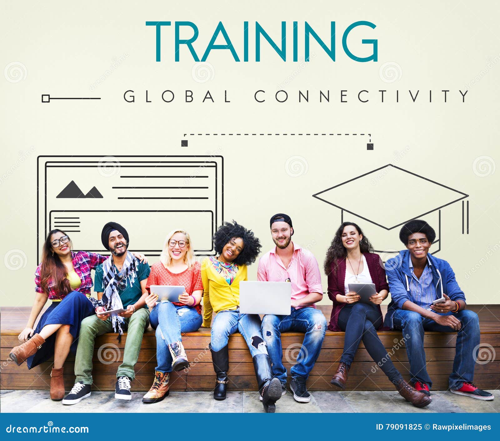 Education Global Connectivity Graphic Concept Stock Image - Image of ...