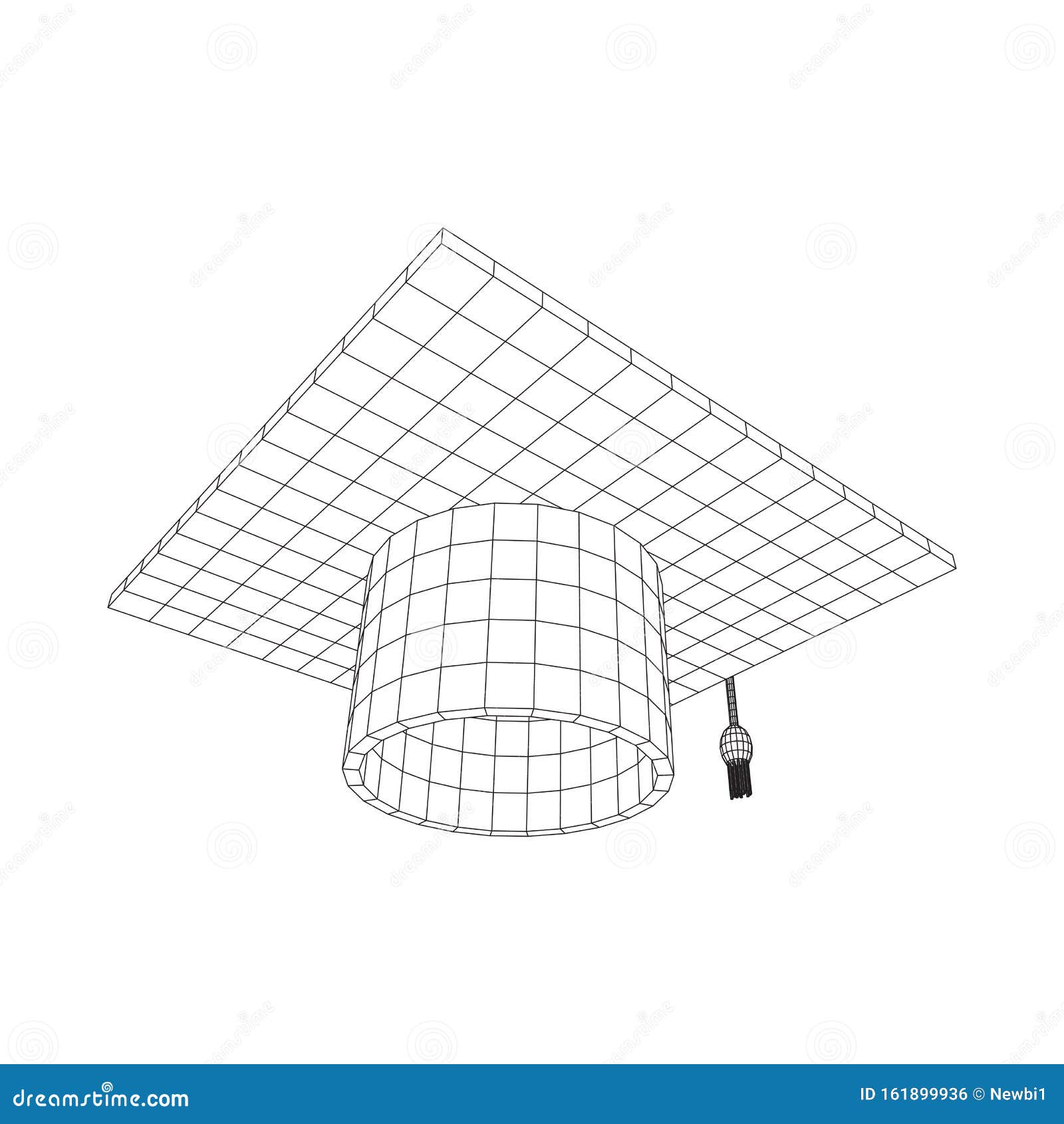 Education Graduation Academic Cap Stock Vector - Illustration of mesh ...