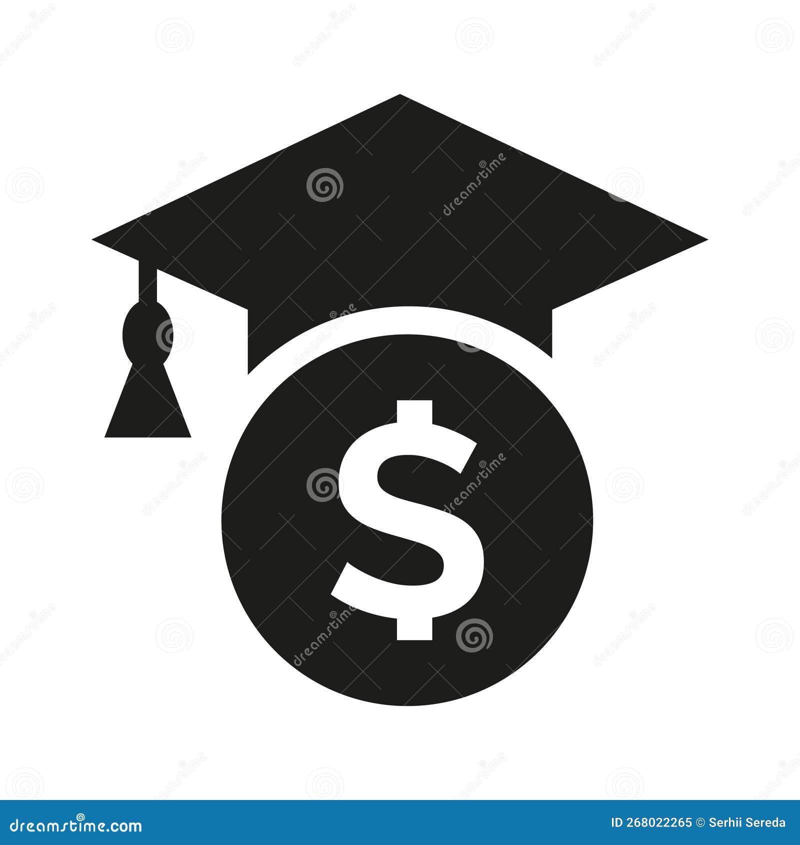 Education Grant Icon on White Background Stock Vector - Illustration of ...