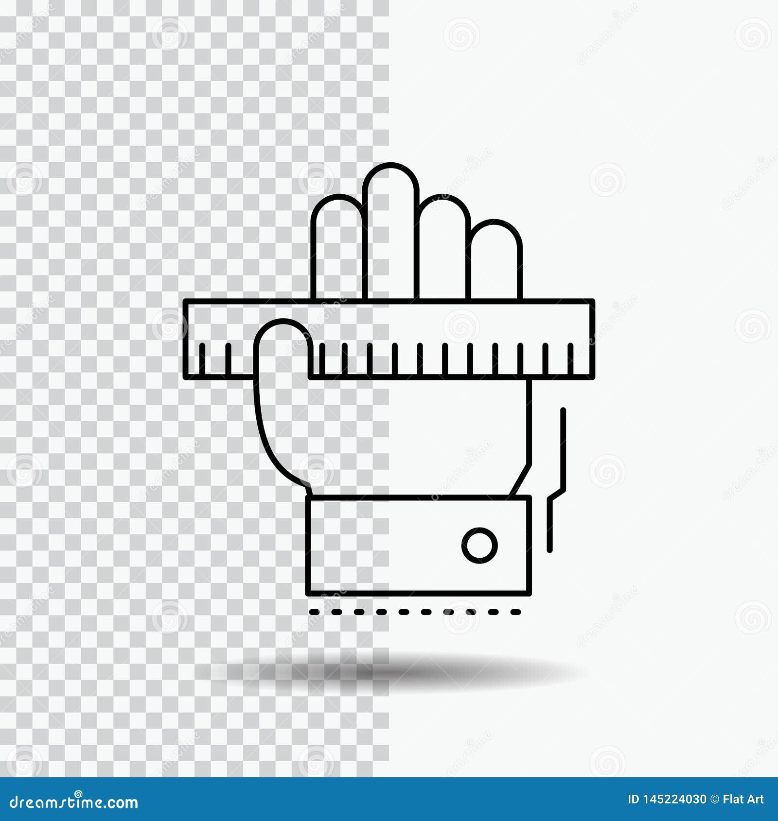 Education, Hand, Learn, Learning, Ruler Line Icon on Transparent ...