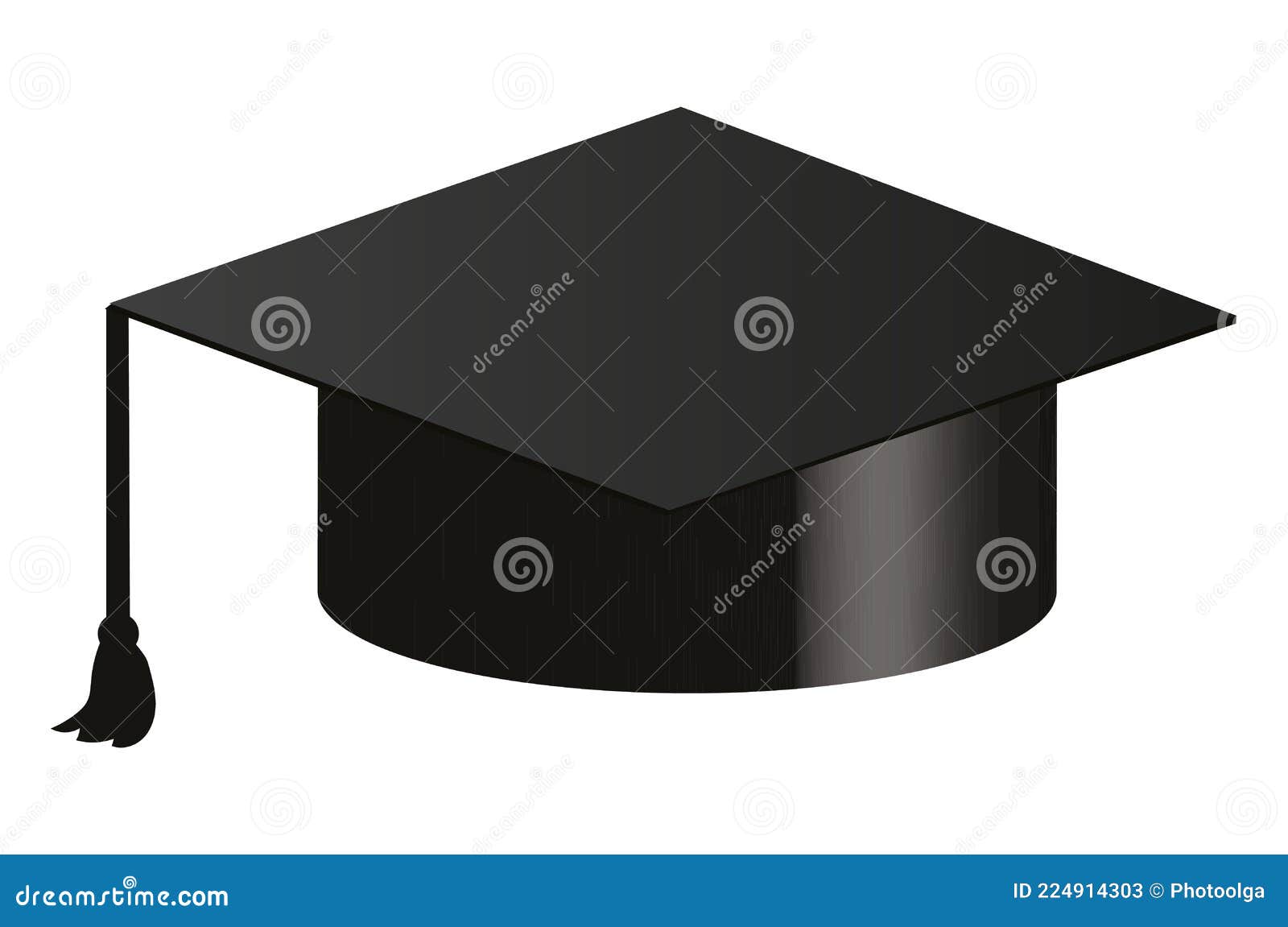 Education Hat. Black Graduation Vector Hat. School Symbol. Stock Vector ...