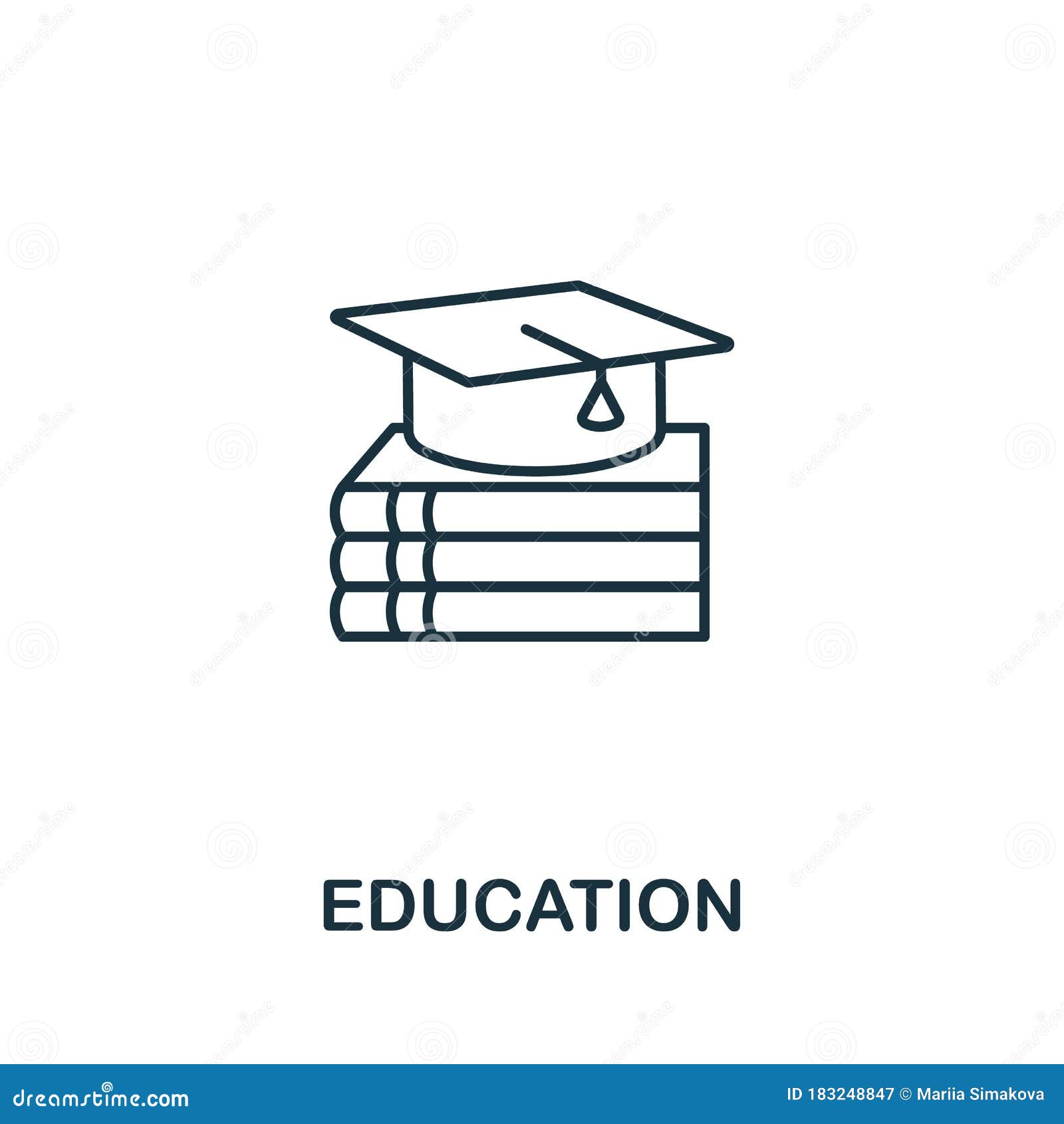 Education Icon. Simple Line Element Education Symbol for Templates, Web ...