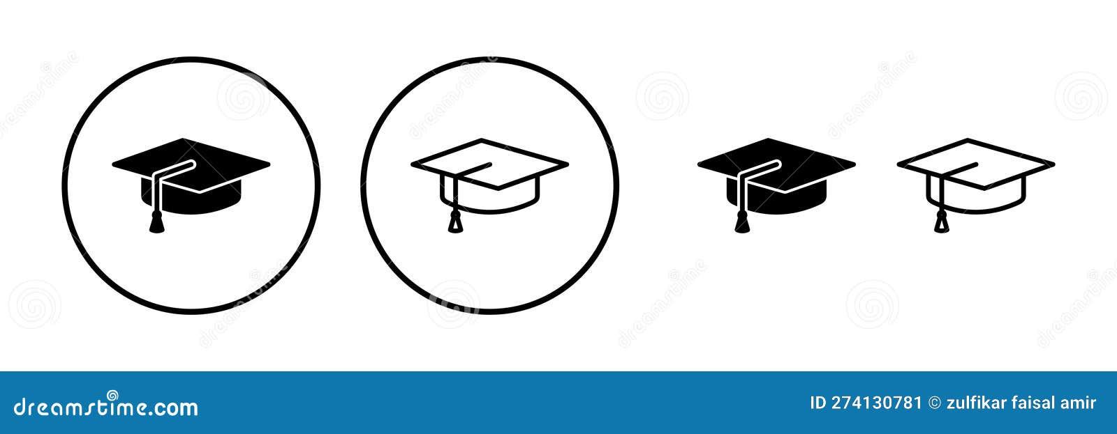 Education Icon. Graduation Cap Icon Vector Stock Vector - Illustration ...