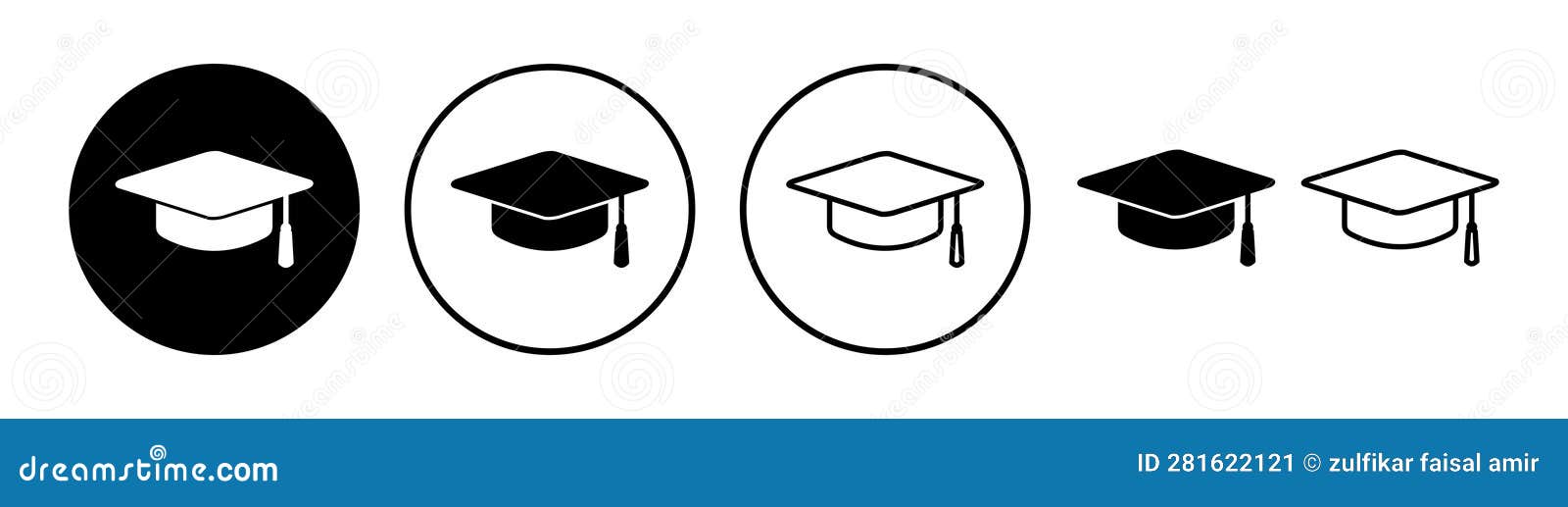 Education Icon . Graduation Cap Icon Vector Stock Vector - Illustration ...