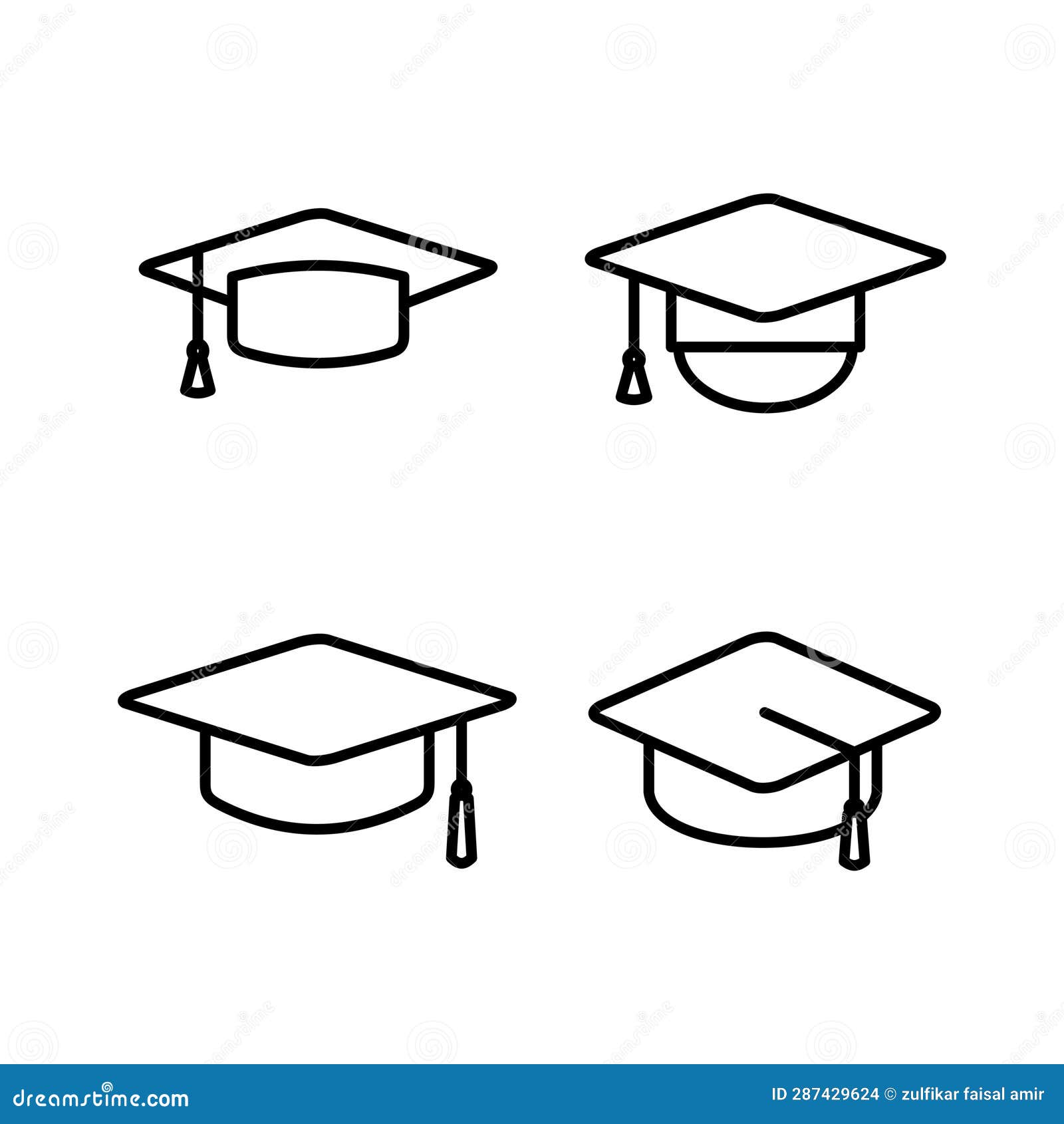 Education Icon . Graduation Cap Icon Vector Stock Illustration ...