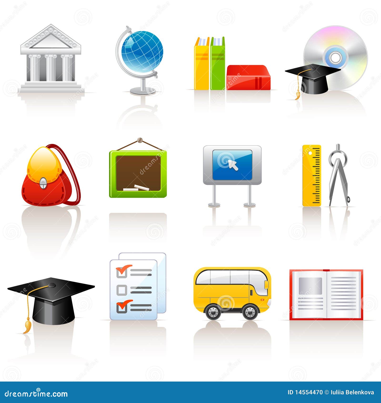 Education icons stock vector. Illustration of education - 14554470