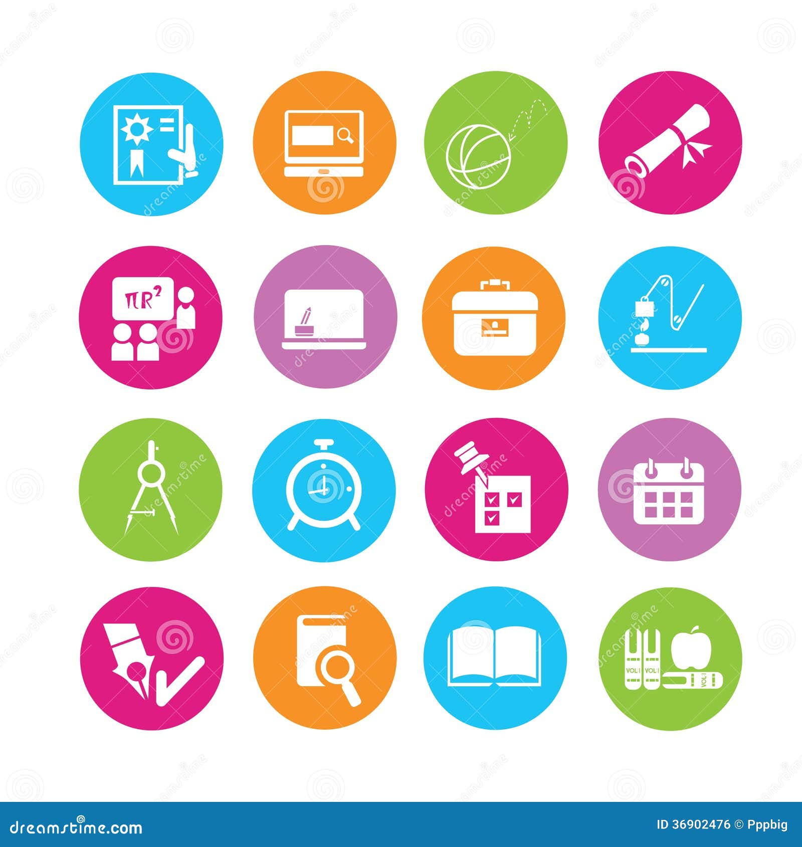 Education icons stock illustration. Illustration of buttons - 36902476